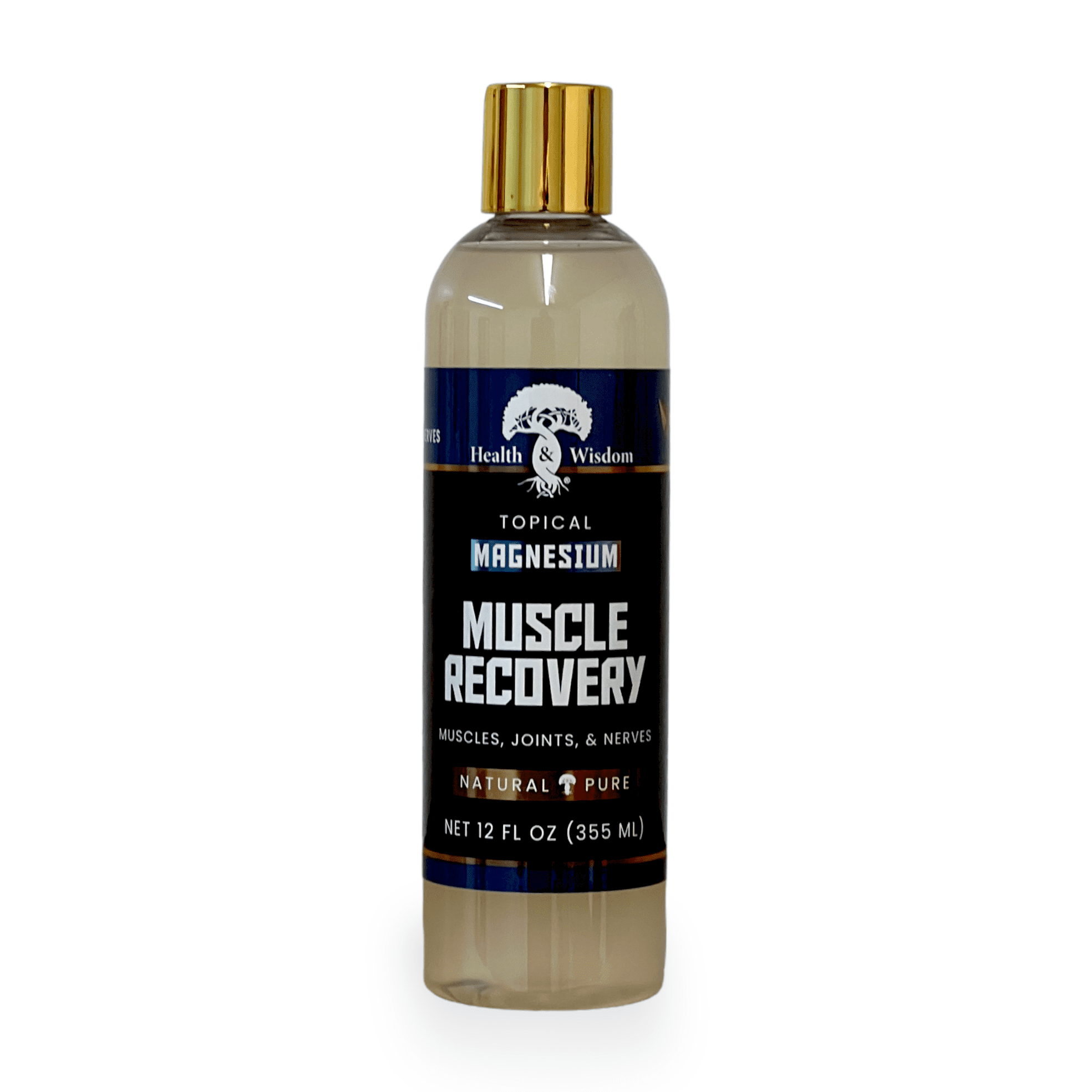 Health and Wisdom Magnesium Muscle Recovery Supplement - 12 oz. Pre and ...