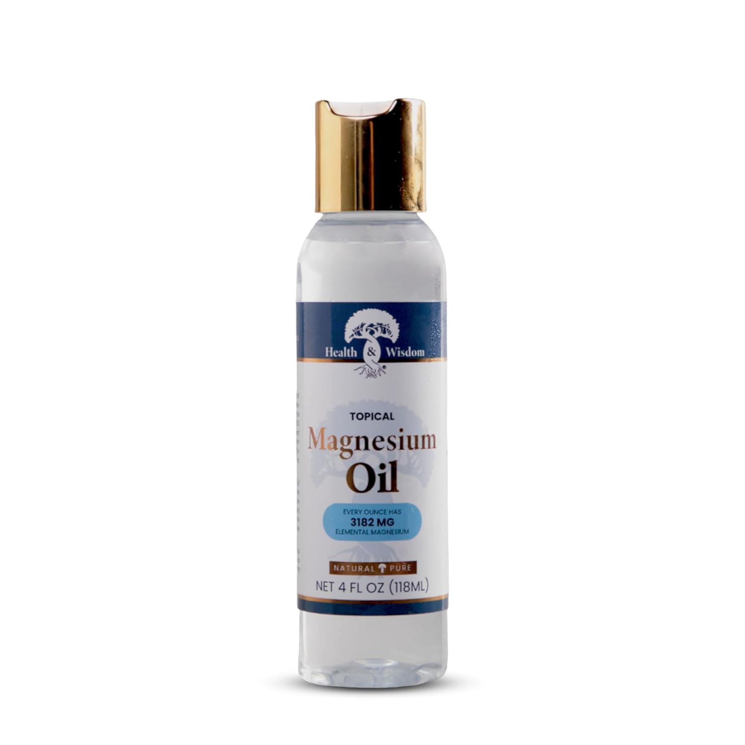 Health and Wisdom Pure Magnesium Oil - Topical Muscle and Joint Relief ...