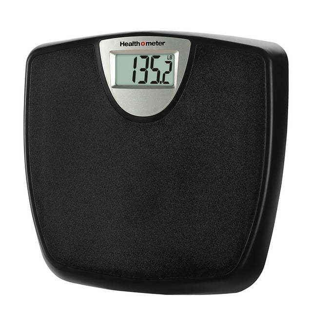 Health o meter Weight Tracking LCD Bathroom Scale, Black, 350lbs ...