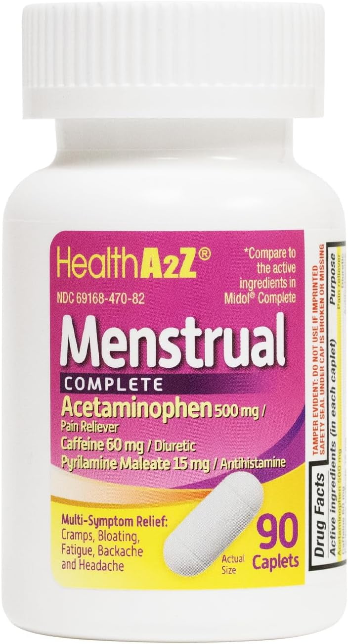 HealthA2Z® Menstrual Complete Pain Relief Tablets | 90 Counts ...