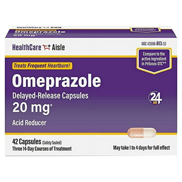 Omeprazole in Antacids and Heartburn Relief - Walmart.com