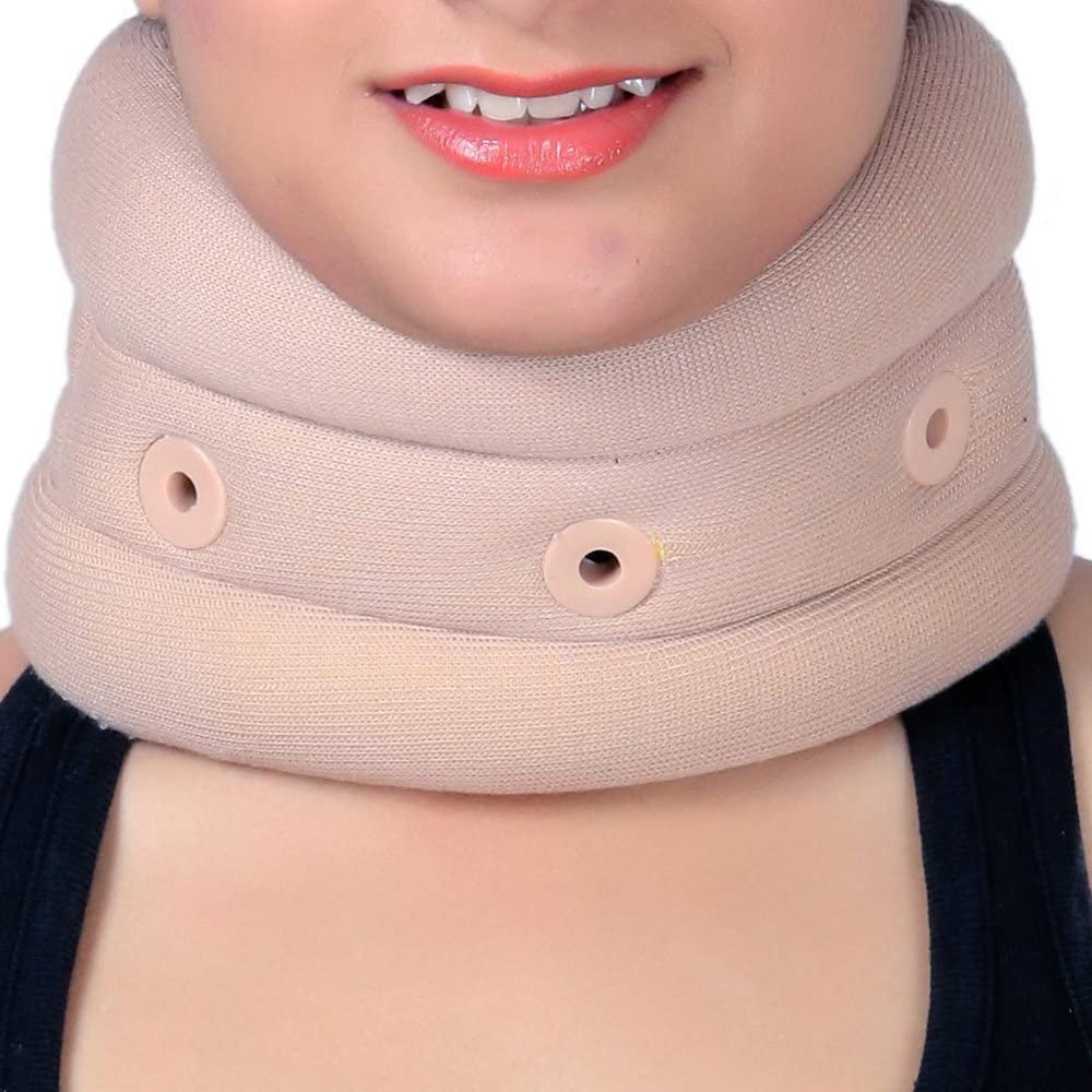 HealthGoodsIn - Adjustable Soft Eyelet Cervical Collar | Neck Brace ...