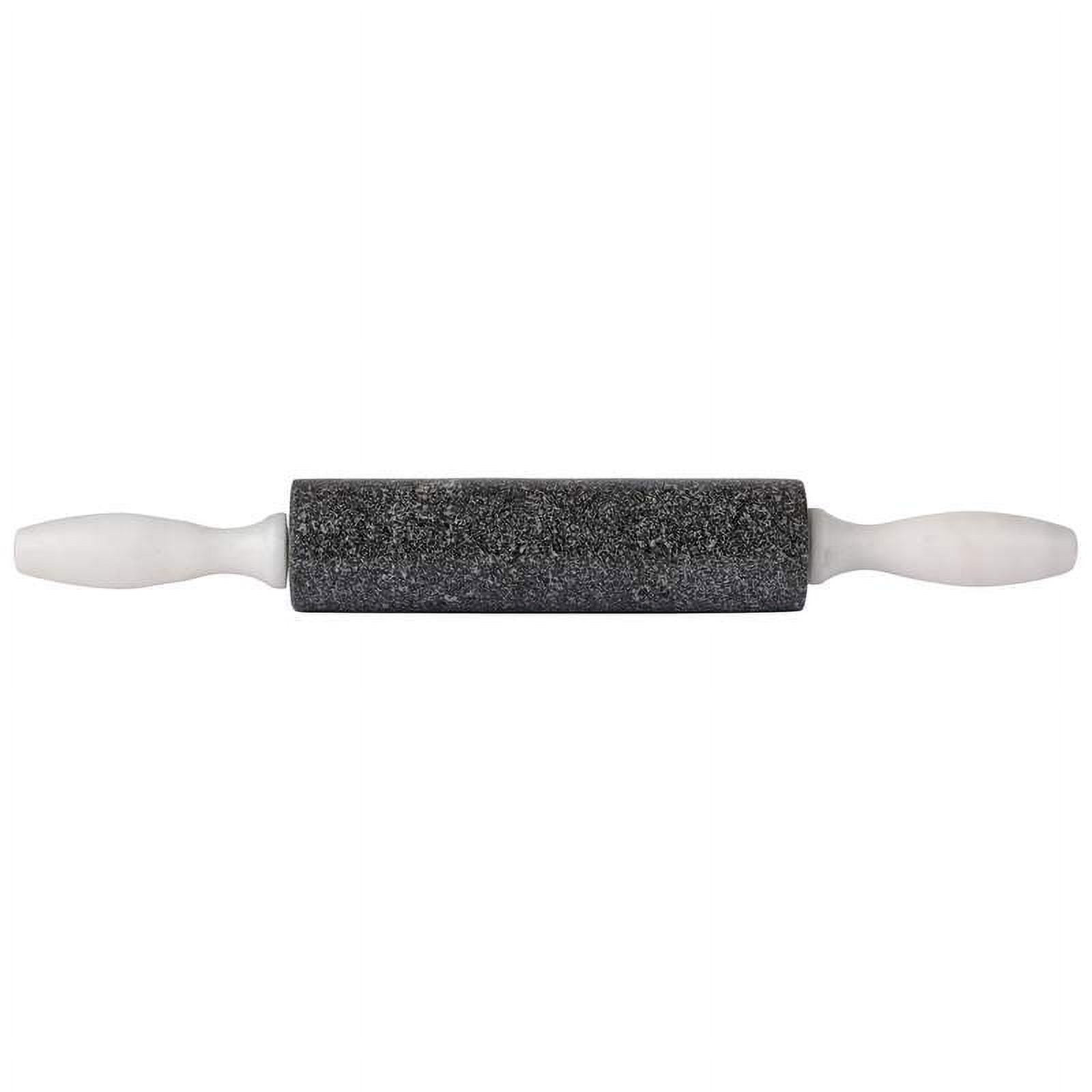 HealthSmart 16" (total length) 8" Charcoal colored Granite Rolling Pin ...