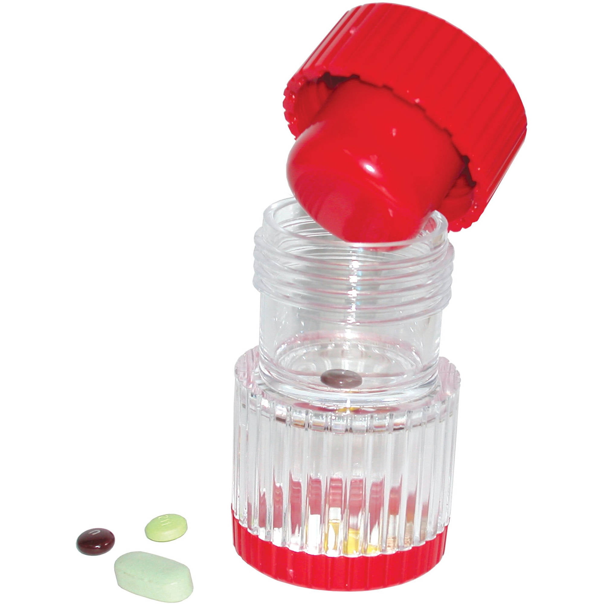 HealthSmart Pill Crusher and Grinder, Crushes Vitamins and Tablets ...