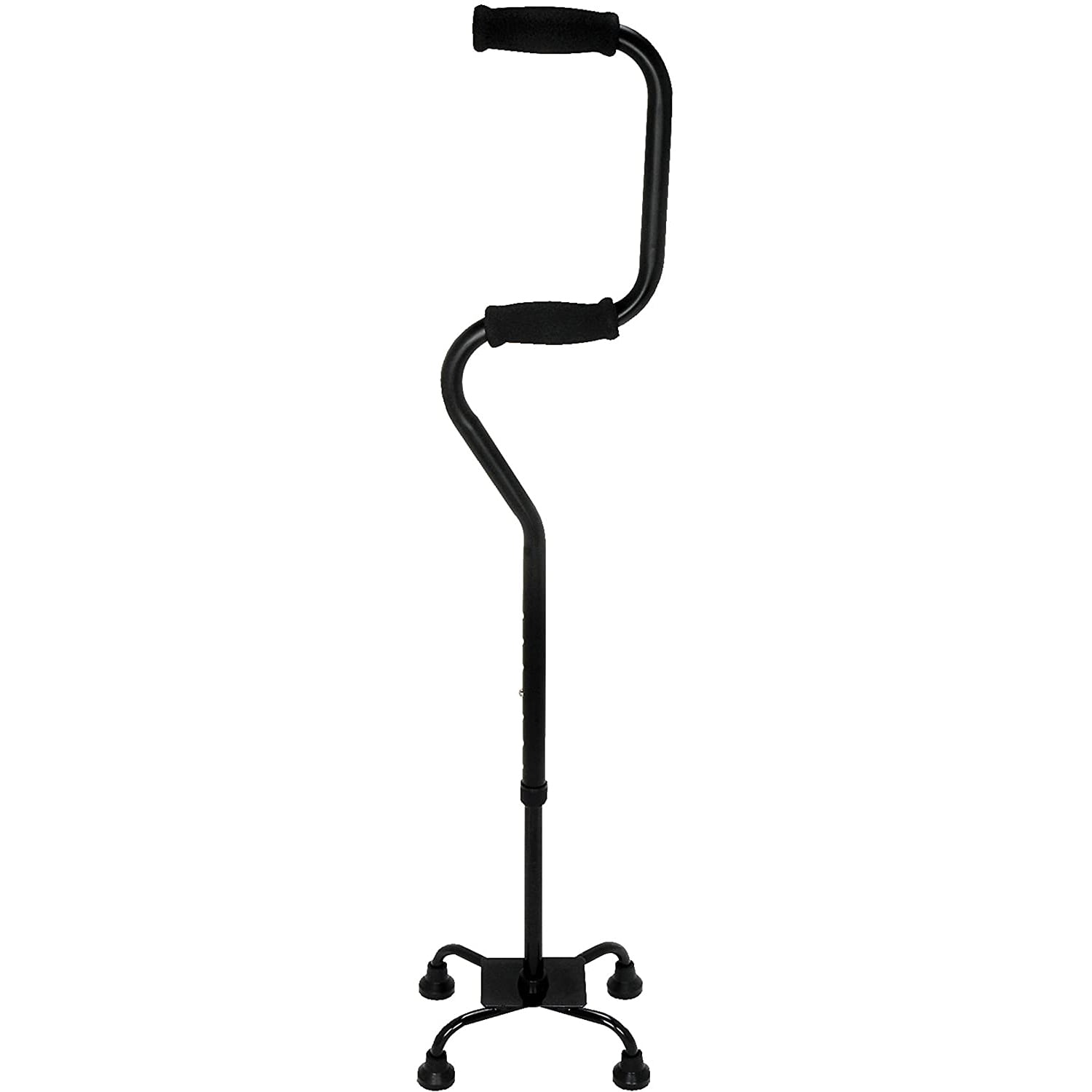 HealthSmart Quad Walking Cane, Sit to Stand Walker, Adjustable Canes ...