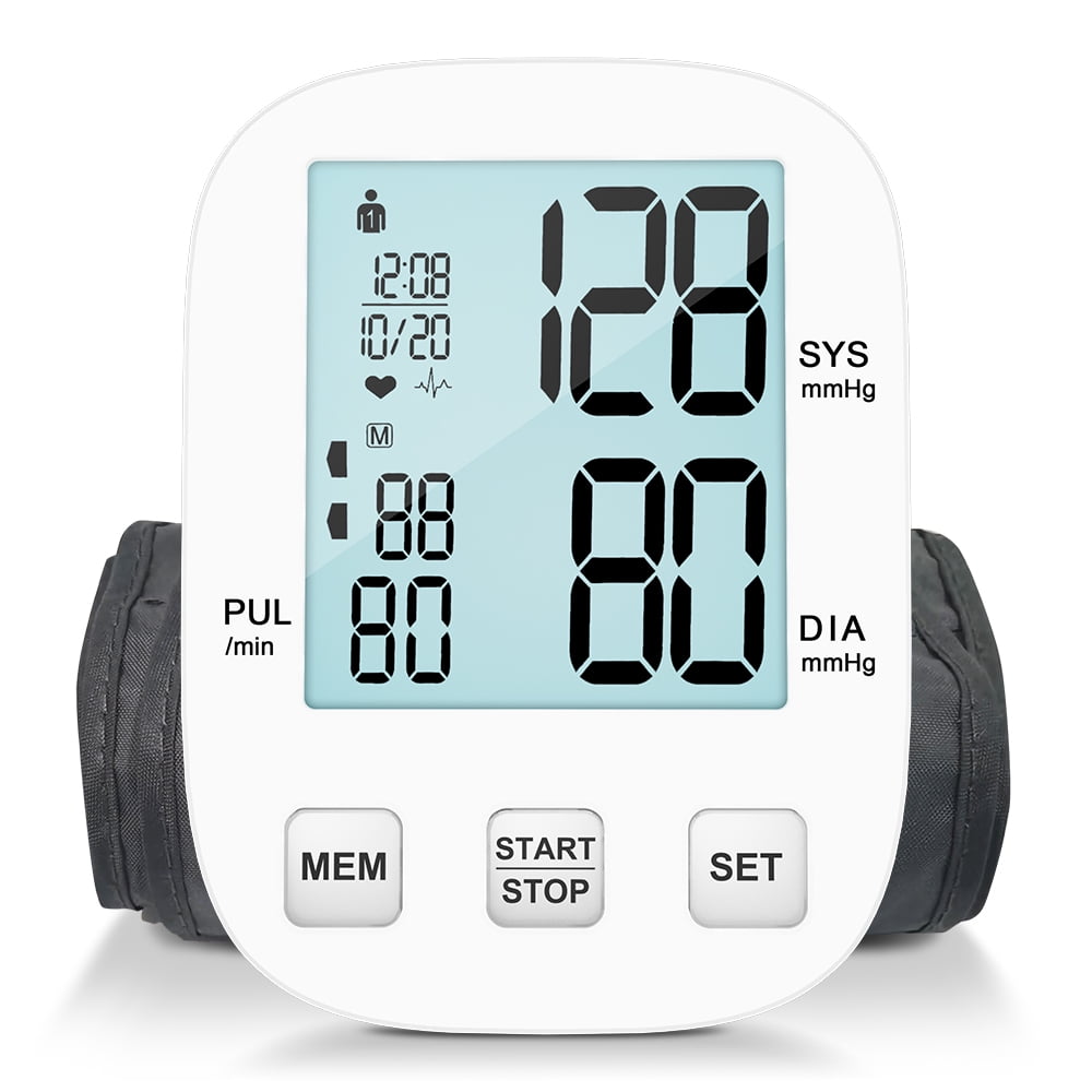 HealthTree Portable Blood Pressure Monitor, Adjustable Digital BP Large ...