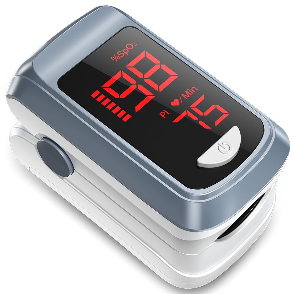 HealthTree Fingertip Pulse Oximeter Oxygen Monitor & Pulse Rate Monitor ...