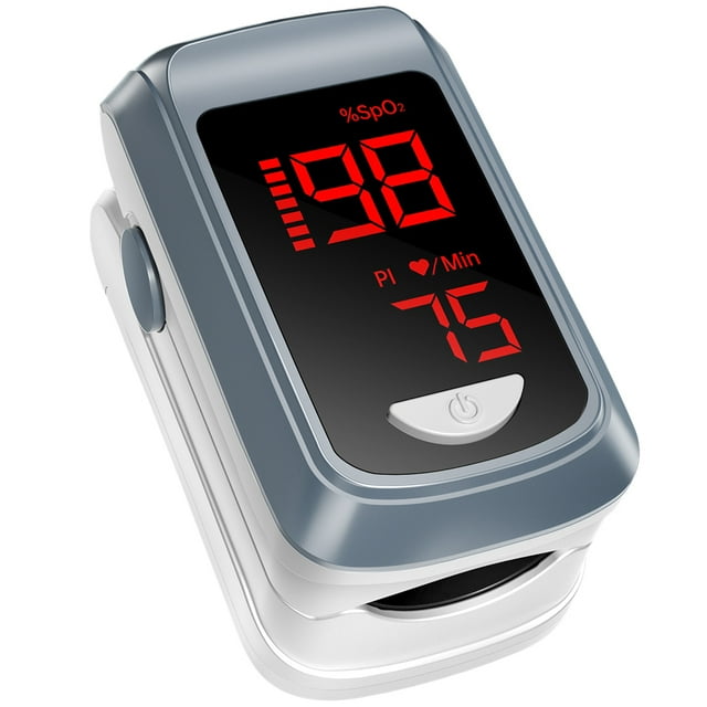 HealthTree Fingertip Pulse Oximeter, Oxygen & Blood Level Monitor ...