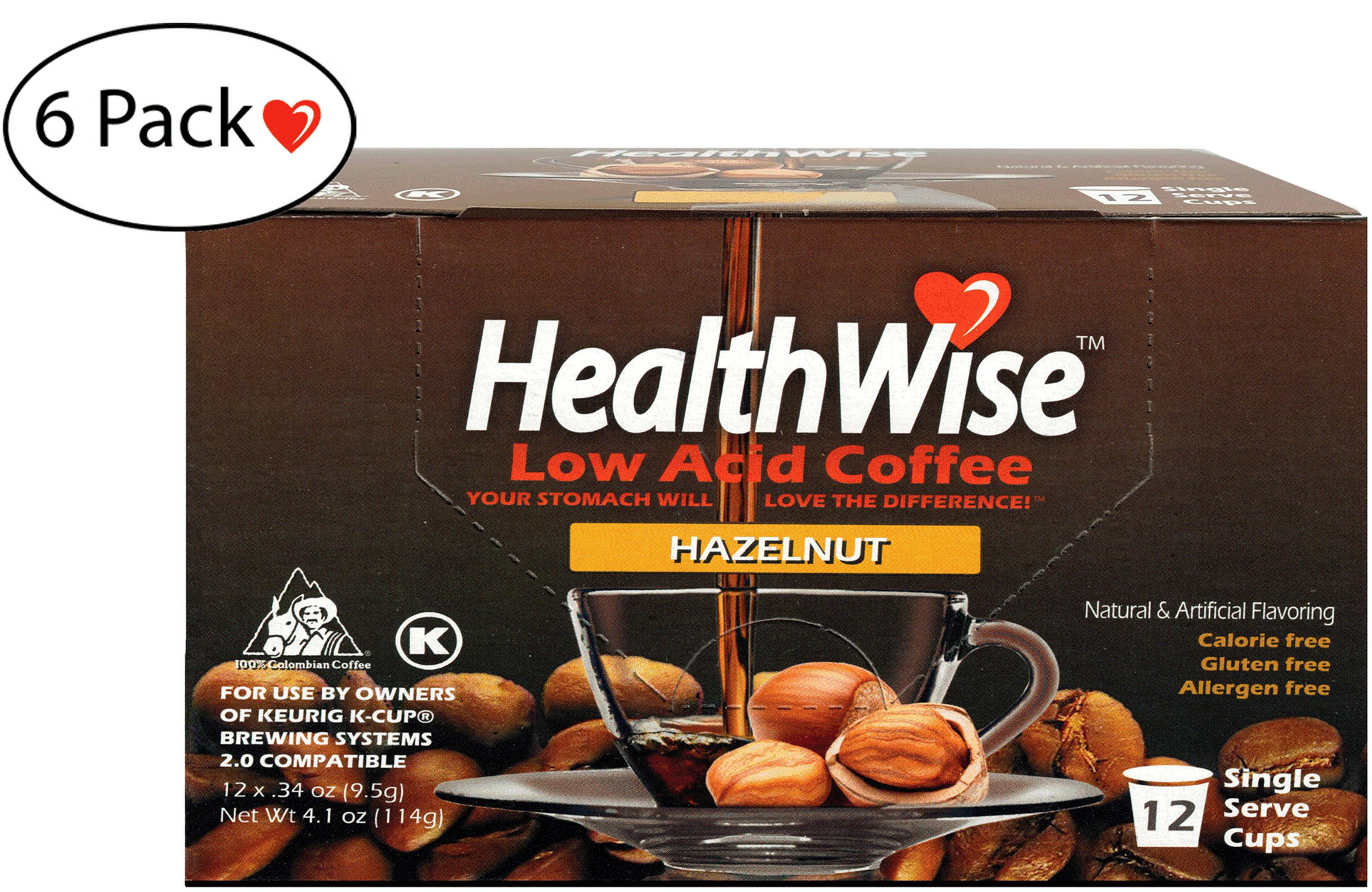 HealthWise Low Acid Coffee – Hazelnut Keurig K-Cups – Regular – 6 ...