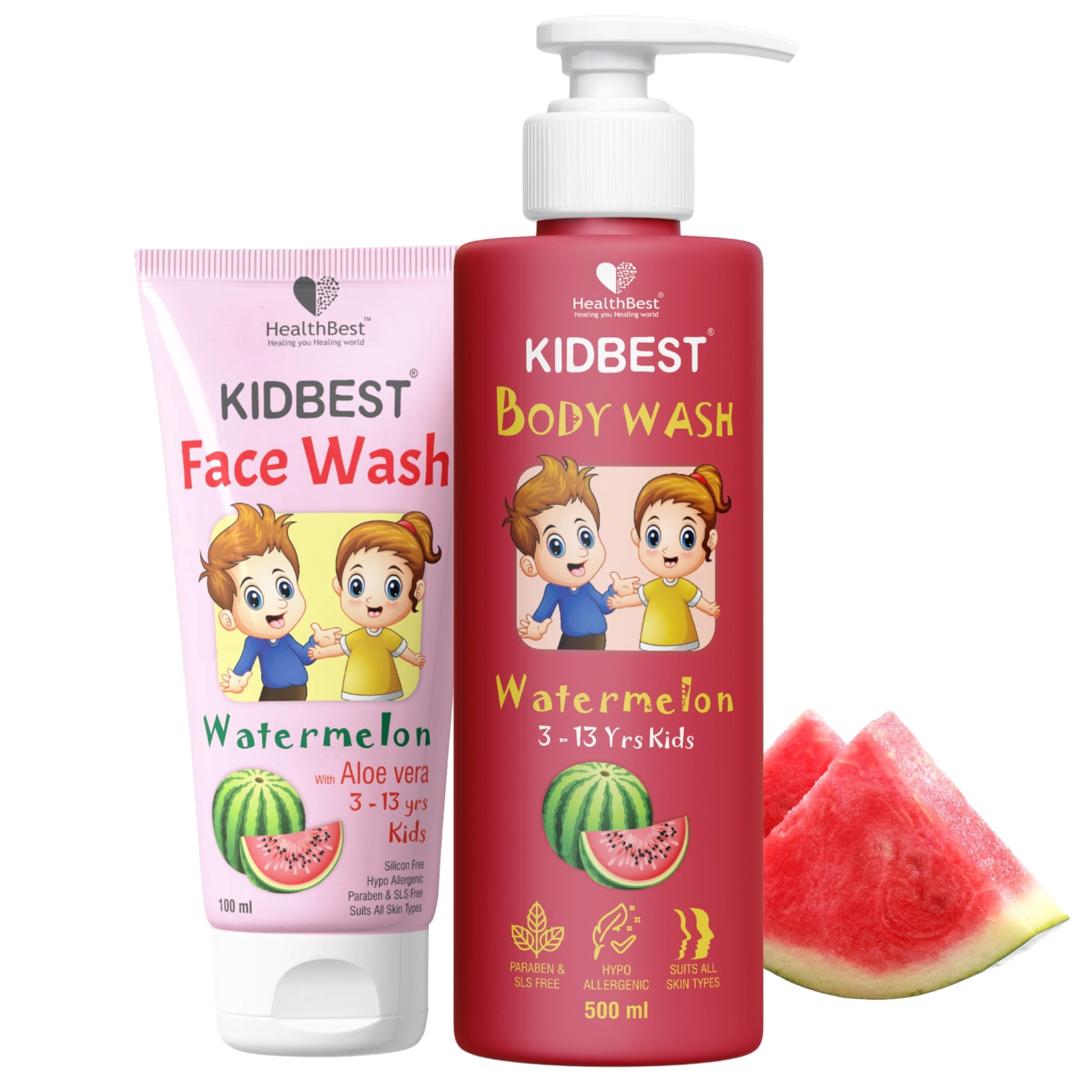 Healthbest Natural Face (100 Ml) & Body Wash (500 Ml) Combo Pack ...