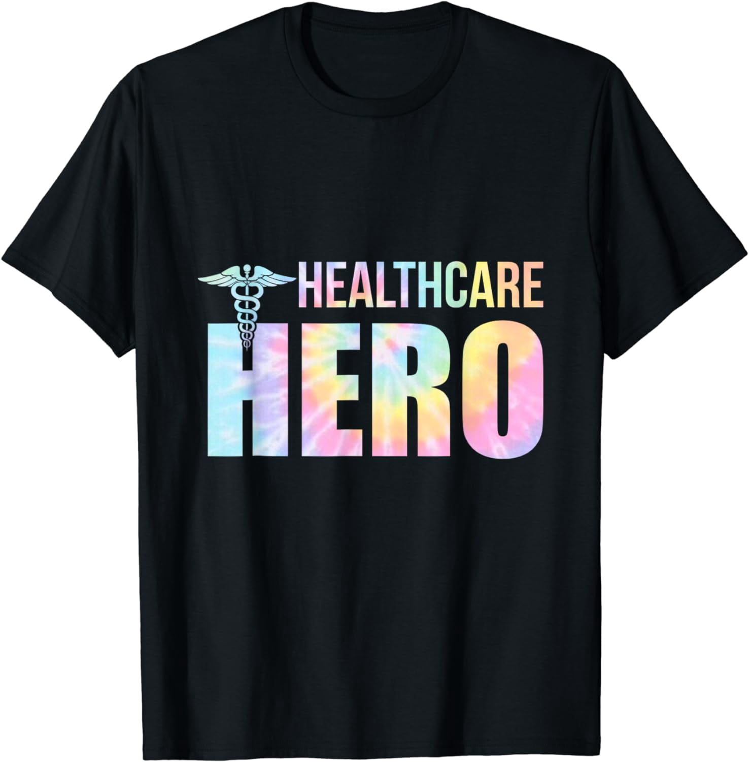 Healthcare Hero Nurse Doctor Frontline Essential Wor Tie Dye T-Shirt ...