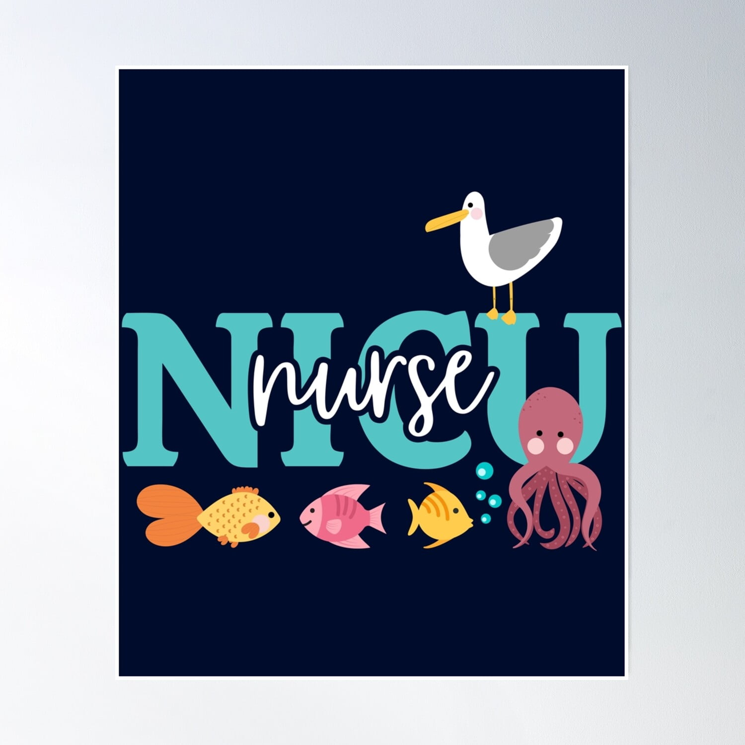 Healthcare Professional'S Life - Nicu Nurse Sea World Cute Design ...