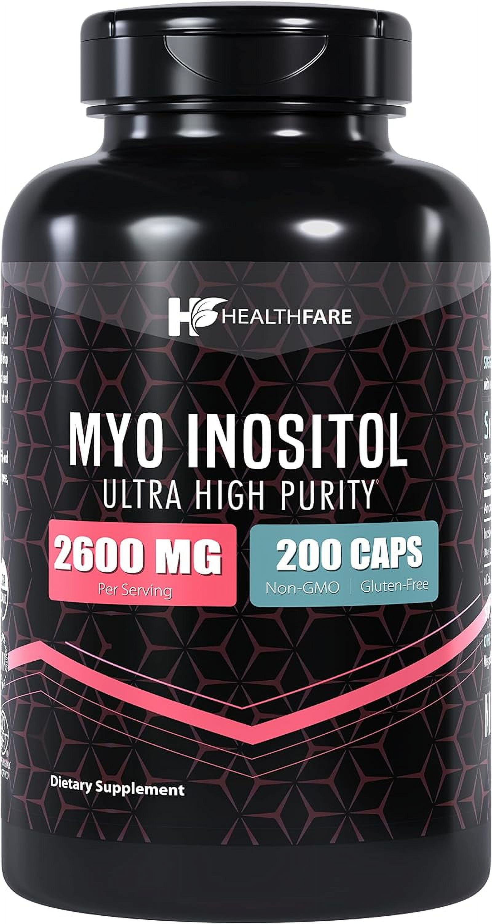 Healthfare Myo Inositol 2000mg | 200 Capsules | Ultra Strength ...