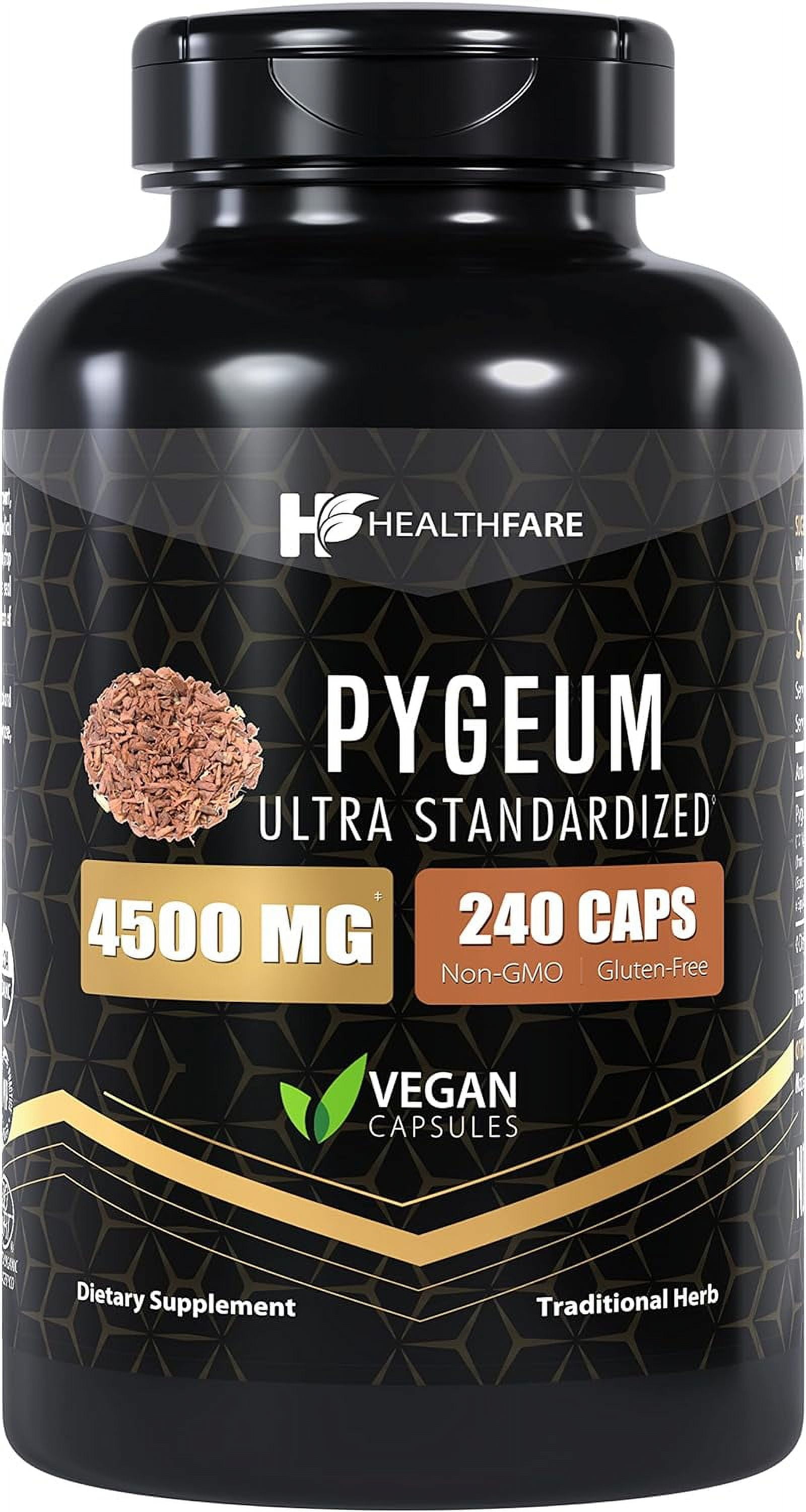 Healthfare Pygeum Bark Extract Supplement 4500mg | 240 Capsules ...