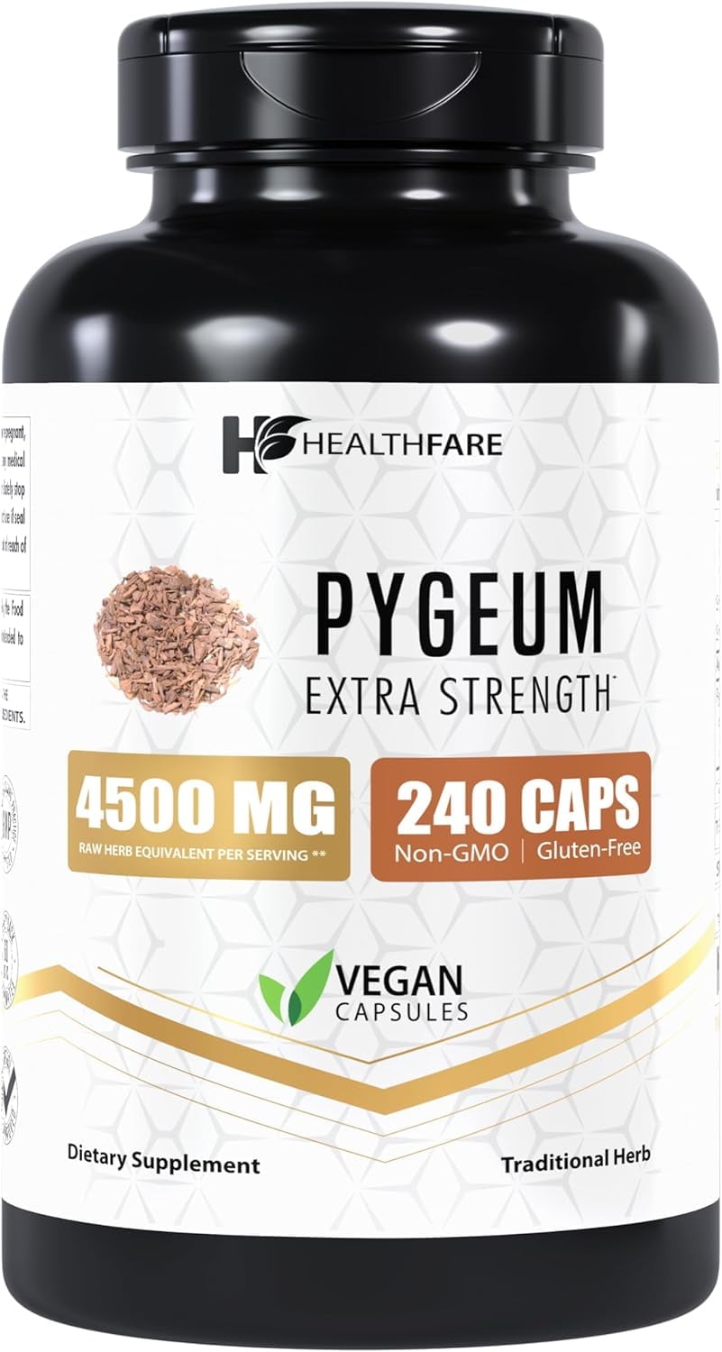 Healthfare Pygeum Bark Extract Supplement 4500mg | 240 Capsules ...