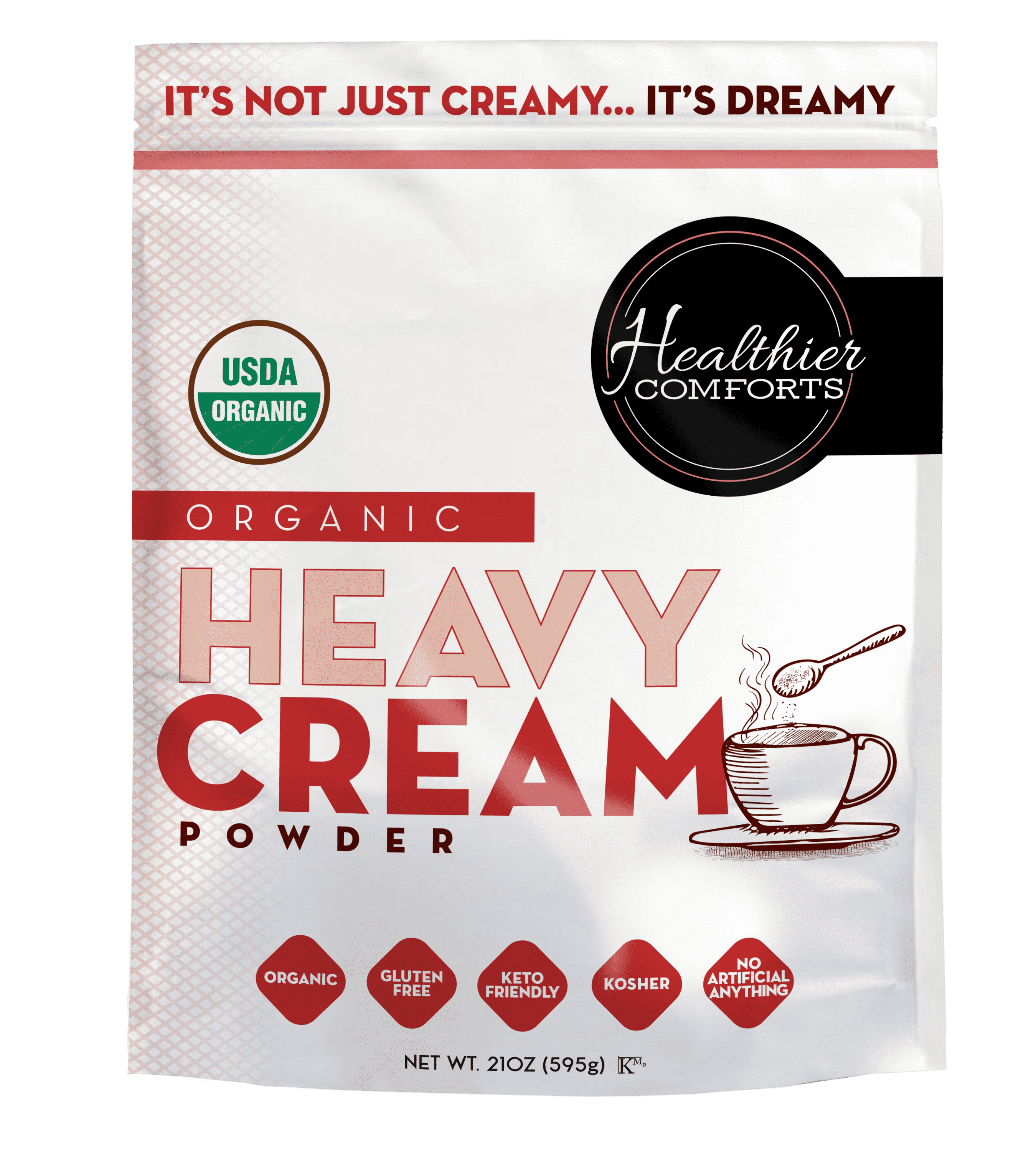 Healthier Comforts Organic Heavy Cream Powder 21oz - Walmart.com