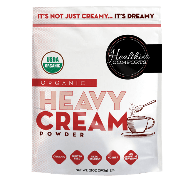 Healthier Comforts Organic Heavy Cream Powder 21oz - Walmart.com
