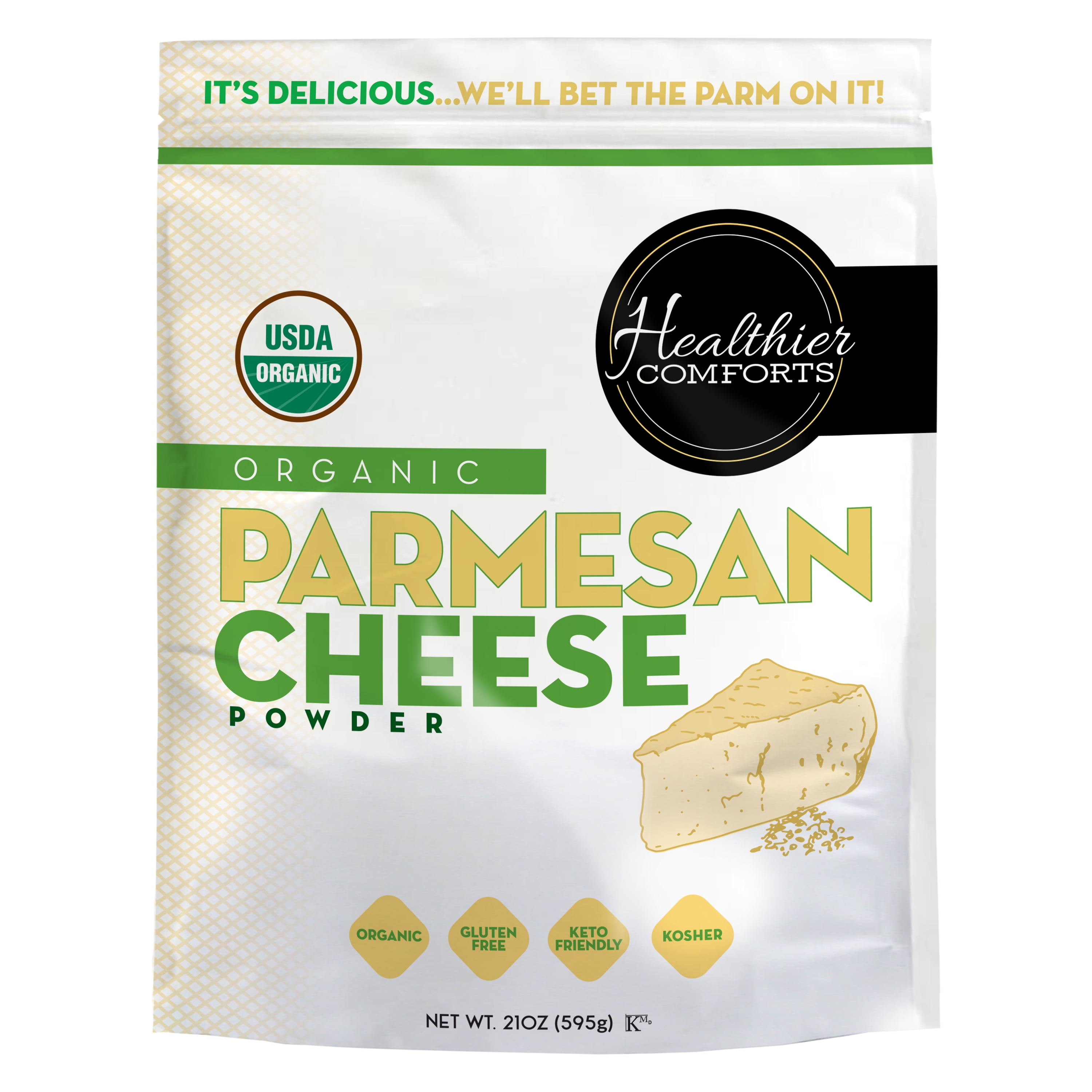 Healthier Comforts Organic Parmesan Cheese Powder 21 oz - Walmart.com