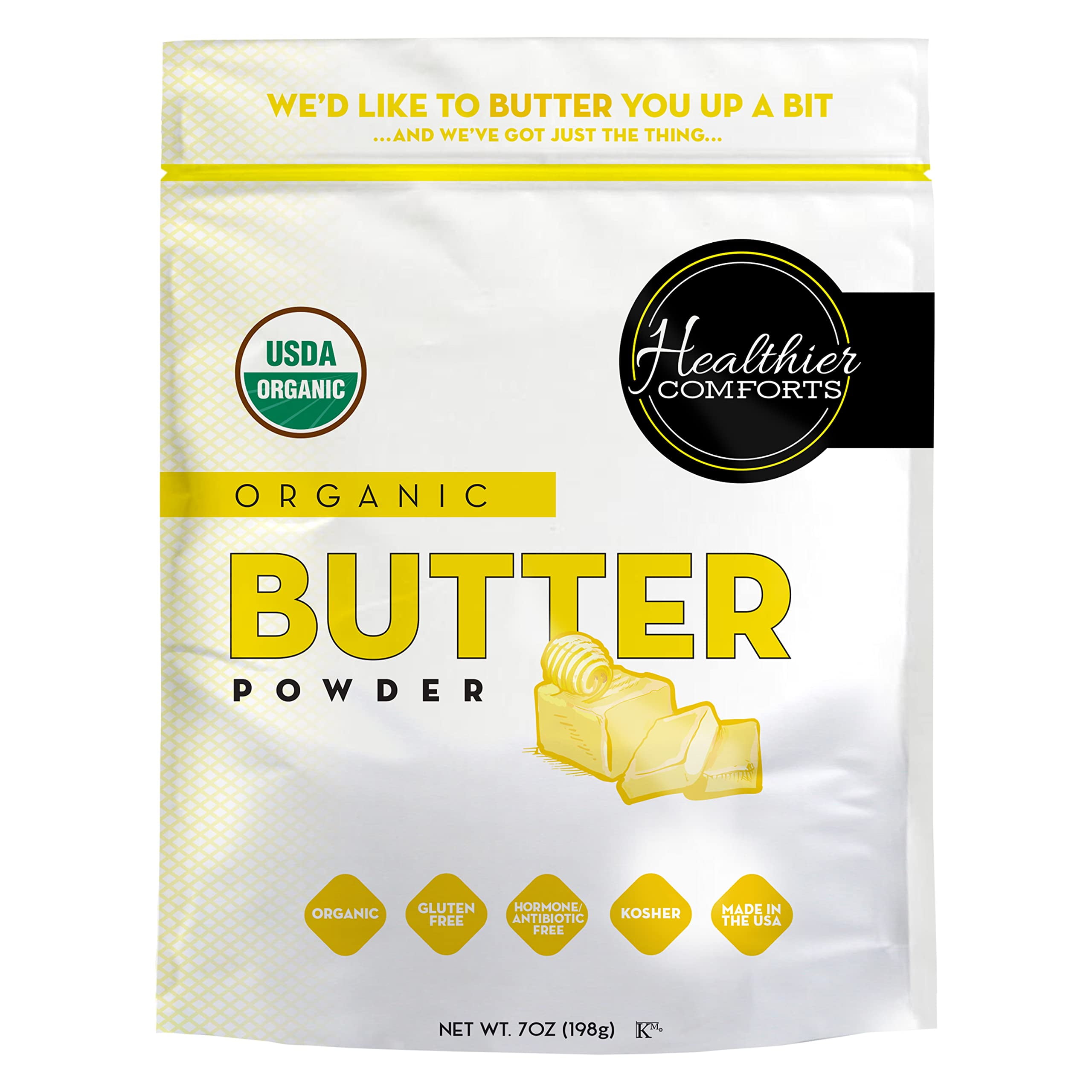 Healthier Comforts Organic TWE5 Butter Powder | USDA Certified Organic ...