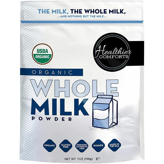 Healthier Comforts Organic Whole BDF32 Milk Powder | Certified USDA ...