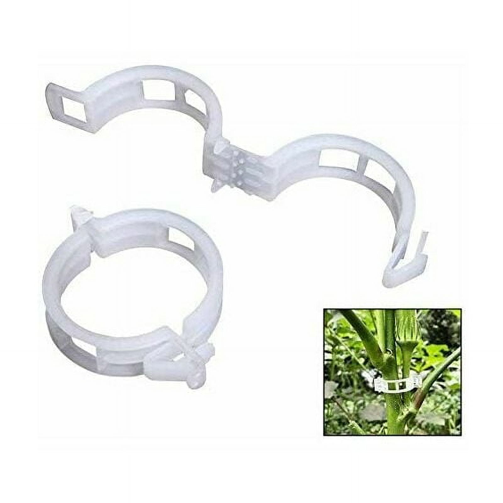 Healthier Plants With Vine Crops Supports, 100 Pcs Plastic Garden Clips ...