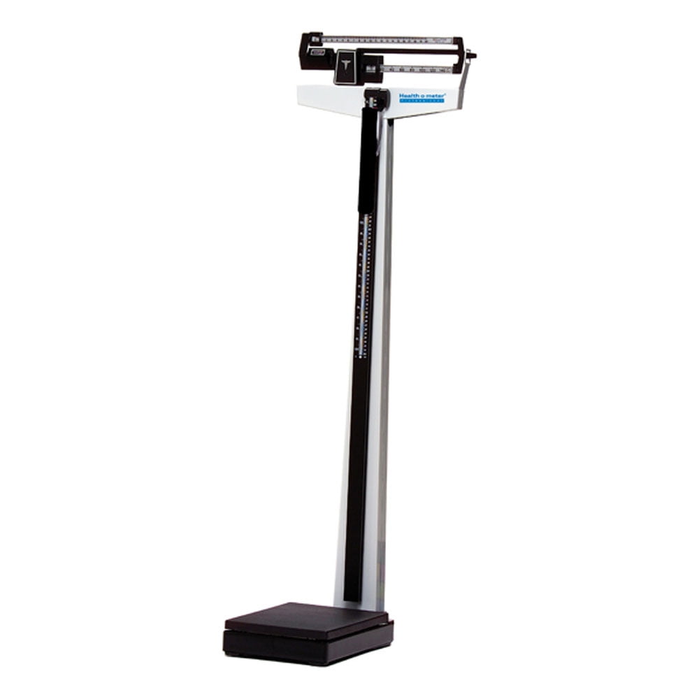 Healthometer 450KLWH Beam Scale w/ Height Rod/Wheels-500 lb/227 kg ...