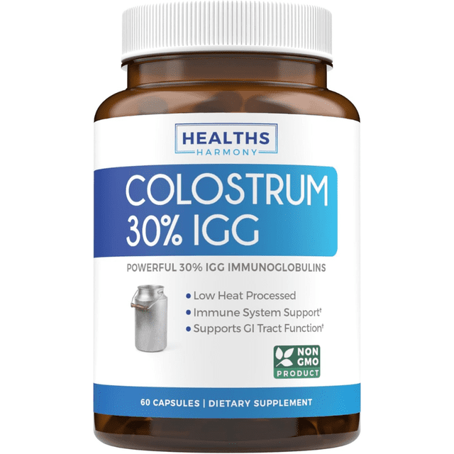 Healths Harmony Colostrum 1000mg (Non-GMO) 30% IgG Immunoglobulins ...