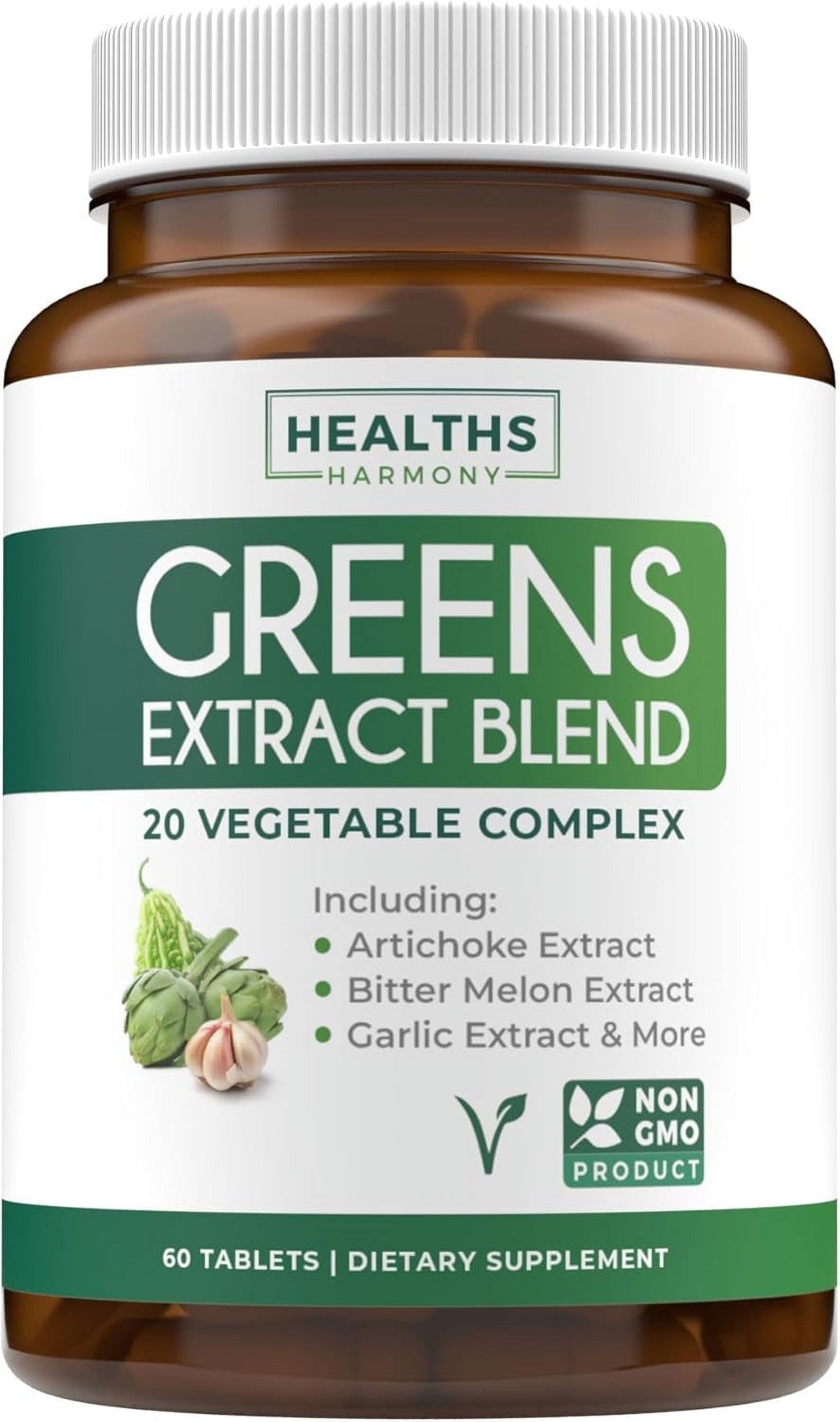 Healths Harmony 2,250mg Super Greens Antioxidants Supplement with 20 ...