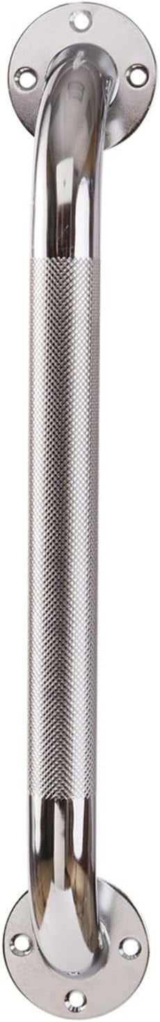 Healthsmart Knurled Grab Bar, 12" L, Steel, Chrome plated 521-1570 ...