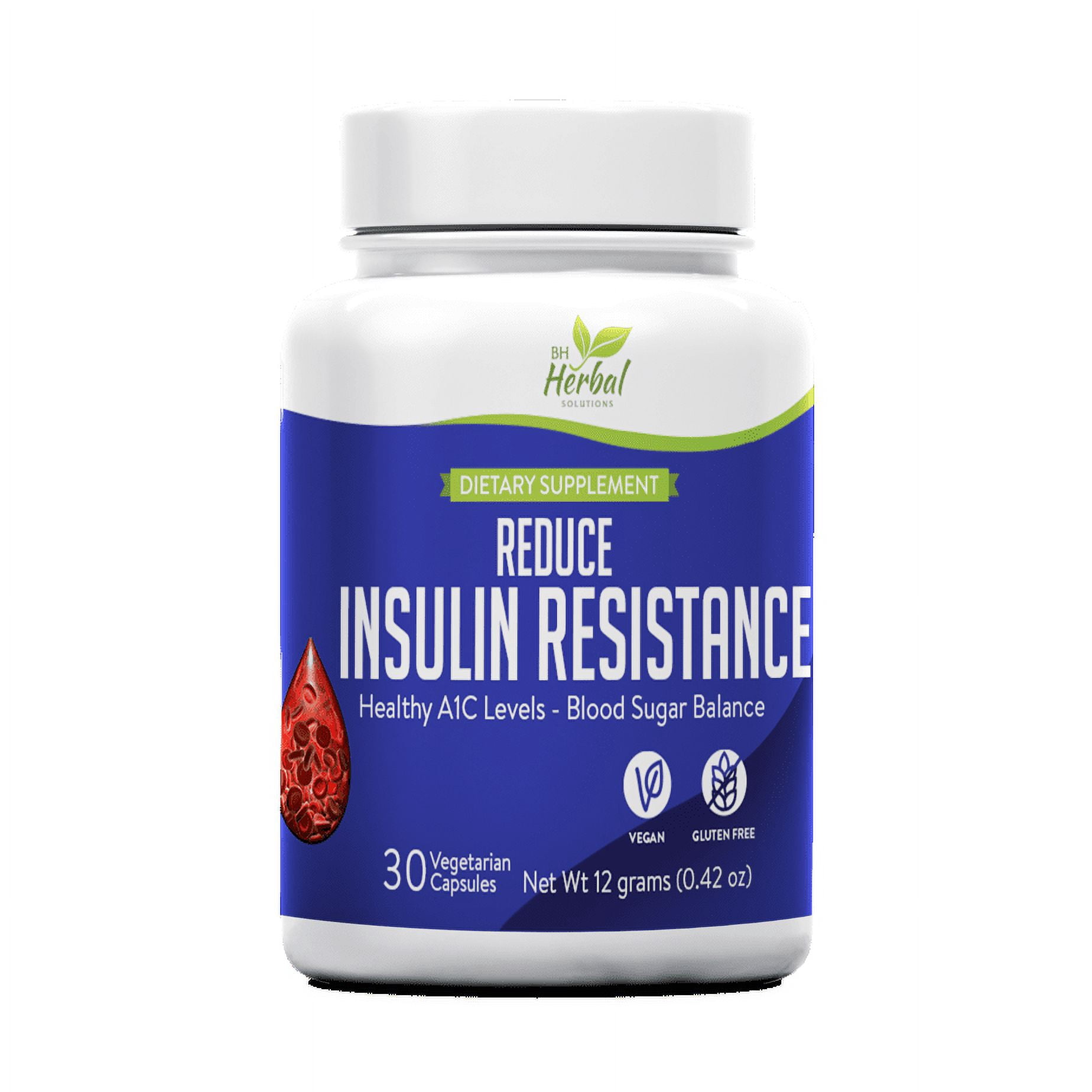 BH Herbal Solutions - Healthy A1C Levels, Supports Blood Glucose, 100% ...