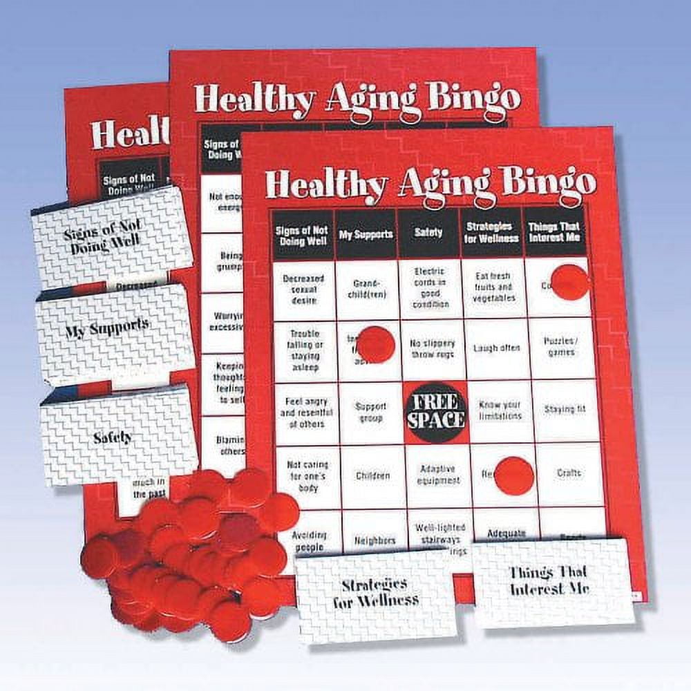 Healthy Aging Bingo For Older Adults - Walmart.com