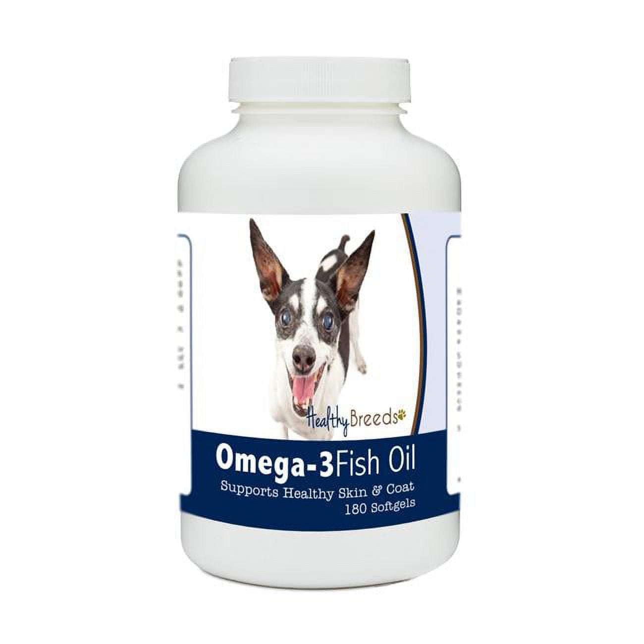 Healthy Breeds 840235185604 Rat Terrier Omega-3 Fish Oil Softgels, 180 ...