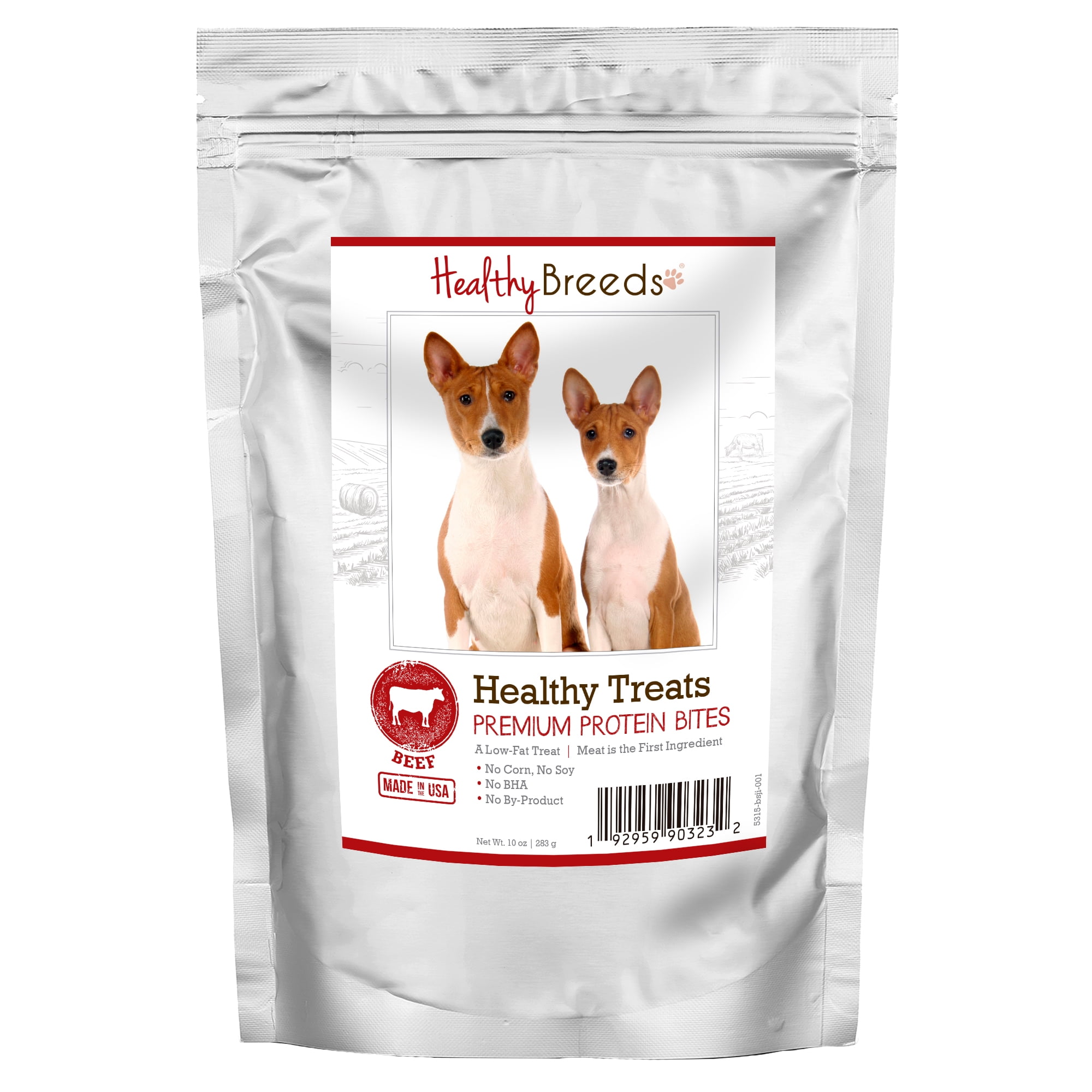 Healthy Breeds Basenji Healthy Treats Premium Protein Bites Beef 10 oz ...