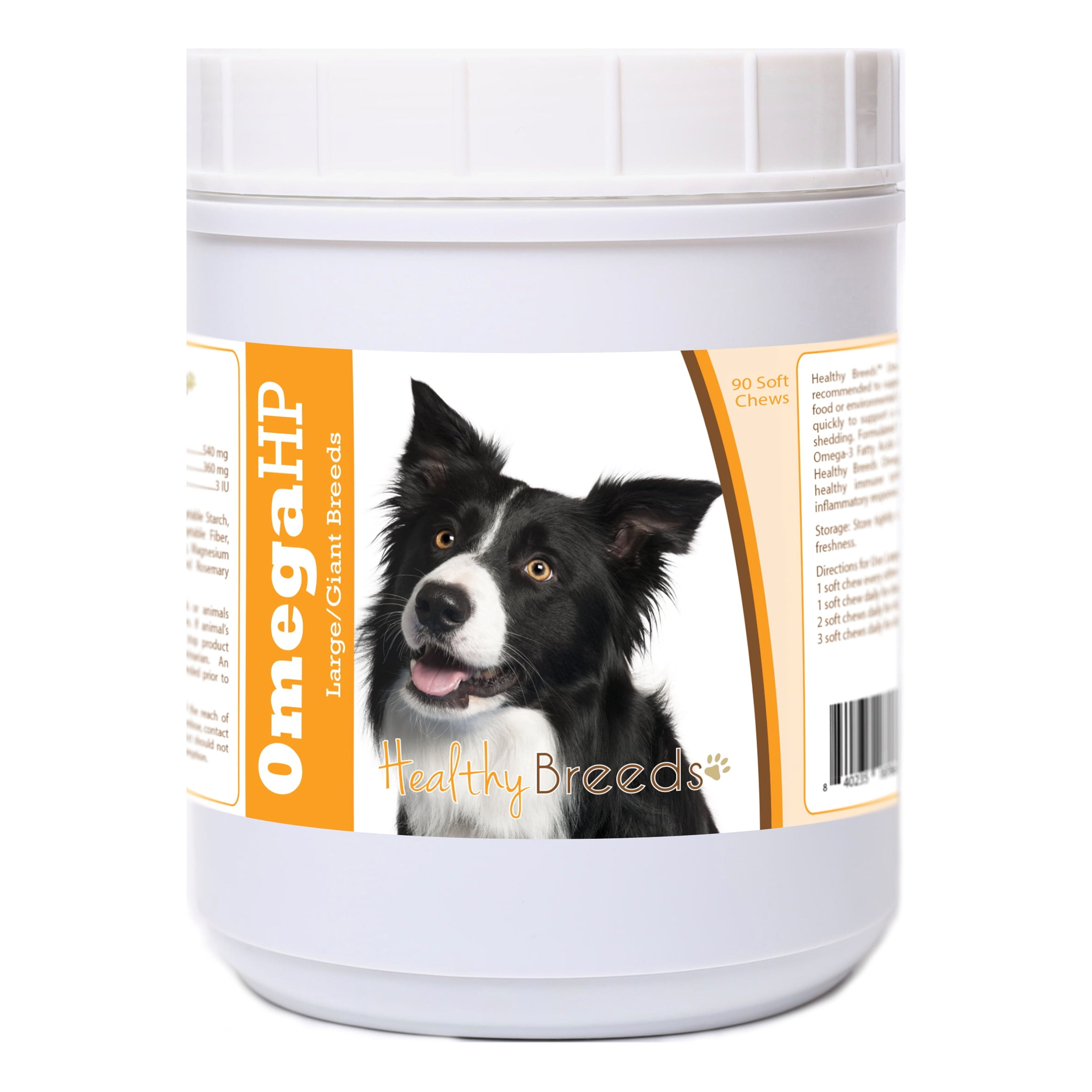 Healthy Breeds Border Collie Omega HP Fatty Acid Skin and Coat Support ...