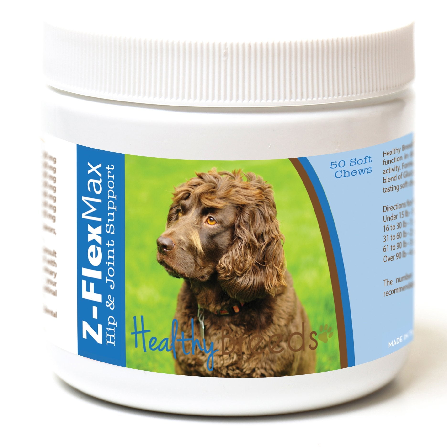 Healthy Breeds Boykin Spaniel Z-Flex Max Hip and Joint Soft Chews 50 ...