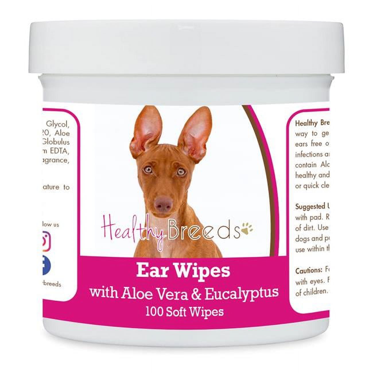 Healthy Breeds Cirnechi dellEtna Ear Cleaning Wipes with Aloe ...