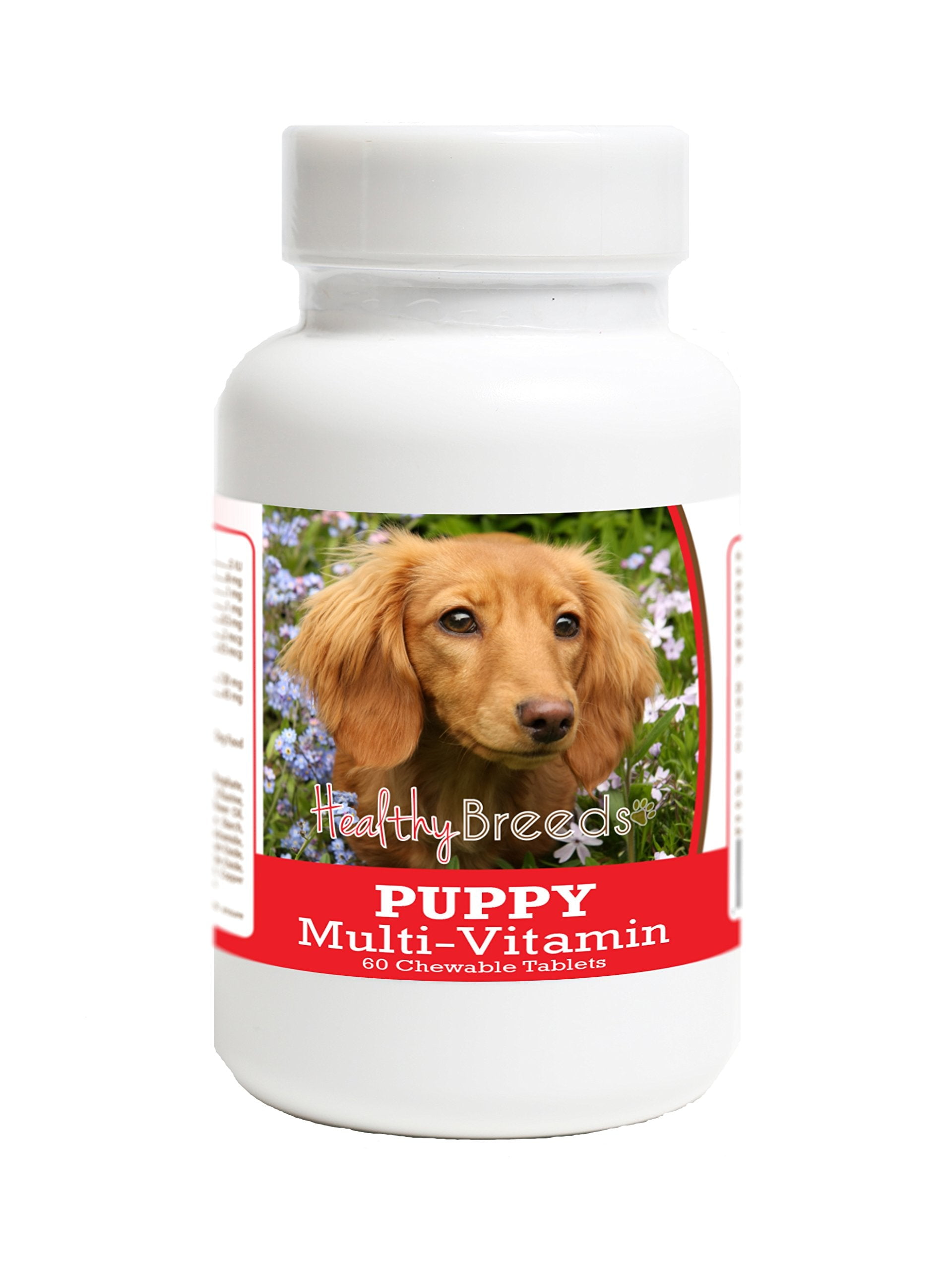 Healthy Breeds Dachshund Puppy Dog Multivitamin Tablet 60 Count ...