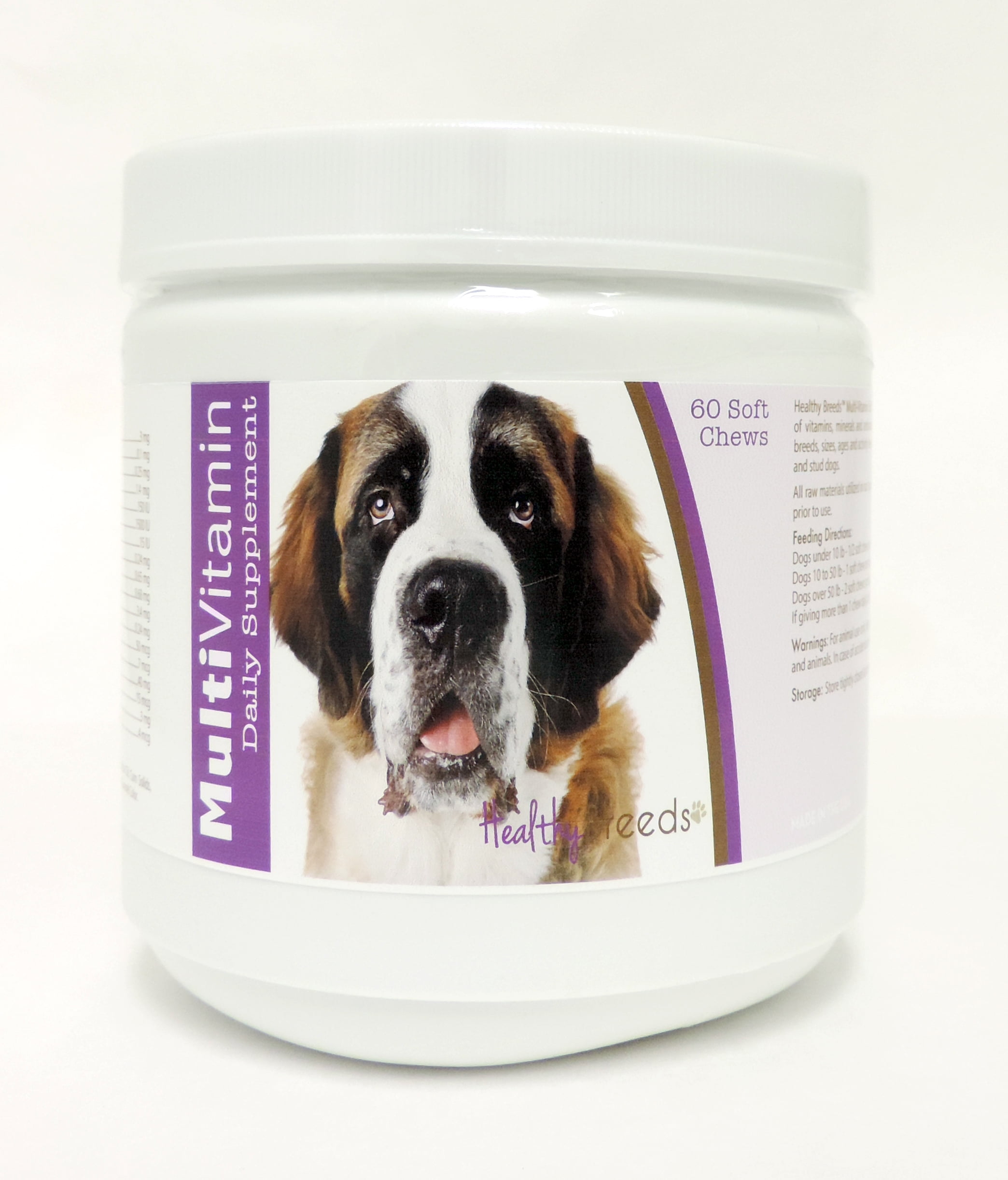 Healthy Breeds Dog Multi-Vitamin Soft Chew for Saint Bernard, Daily ...