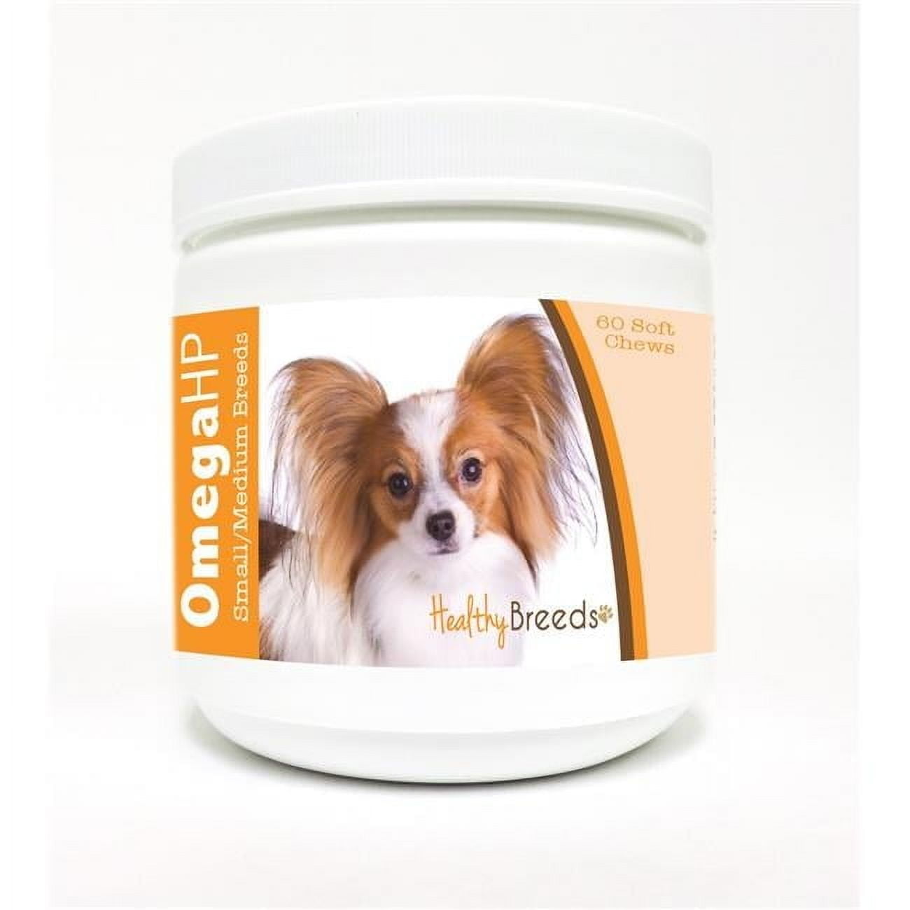 Healthy Breeds Papillon Omega HP Fatty Acid Skin and Coat Support Soft ...