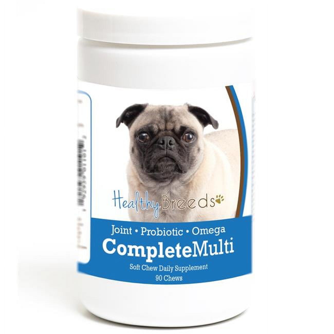 Healthy Breeds Pug all in one Multivitamin Soft Chew - 90 Count ...