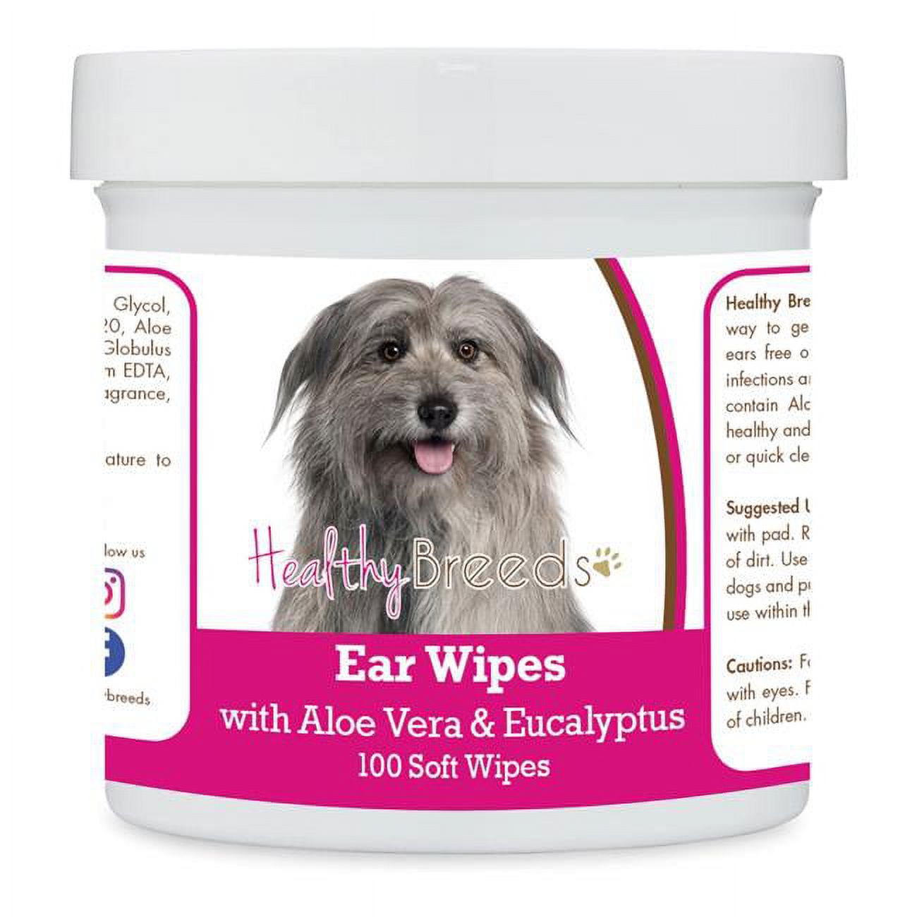 Healthy Breeds Pyrenean Shepherd Ear Cleaning Wipes with Aloe ...