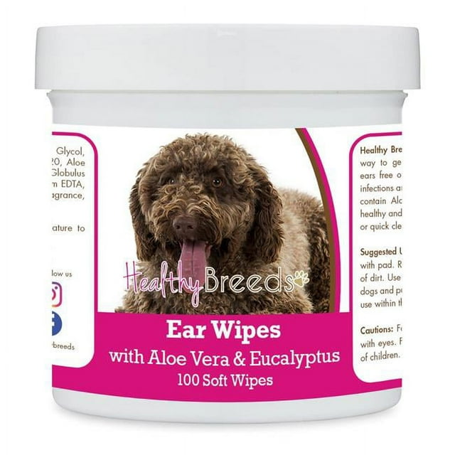 Healthy Breeds Spanish Water Dog Ear Cleaning Wipes with Aloe ...