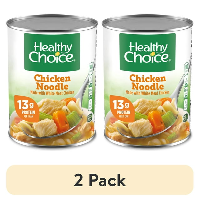 (2 pack) Healthy Choice Chicken Noodle Canned Soup, 15 oz - Walmart.com