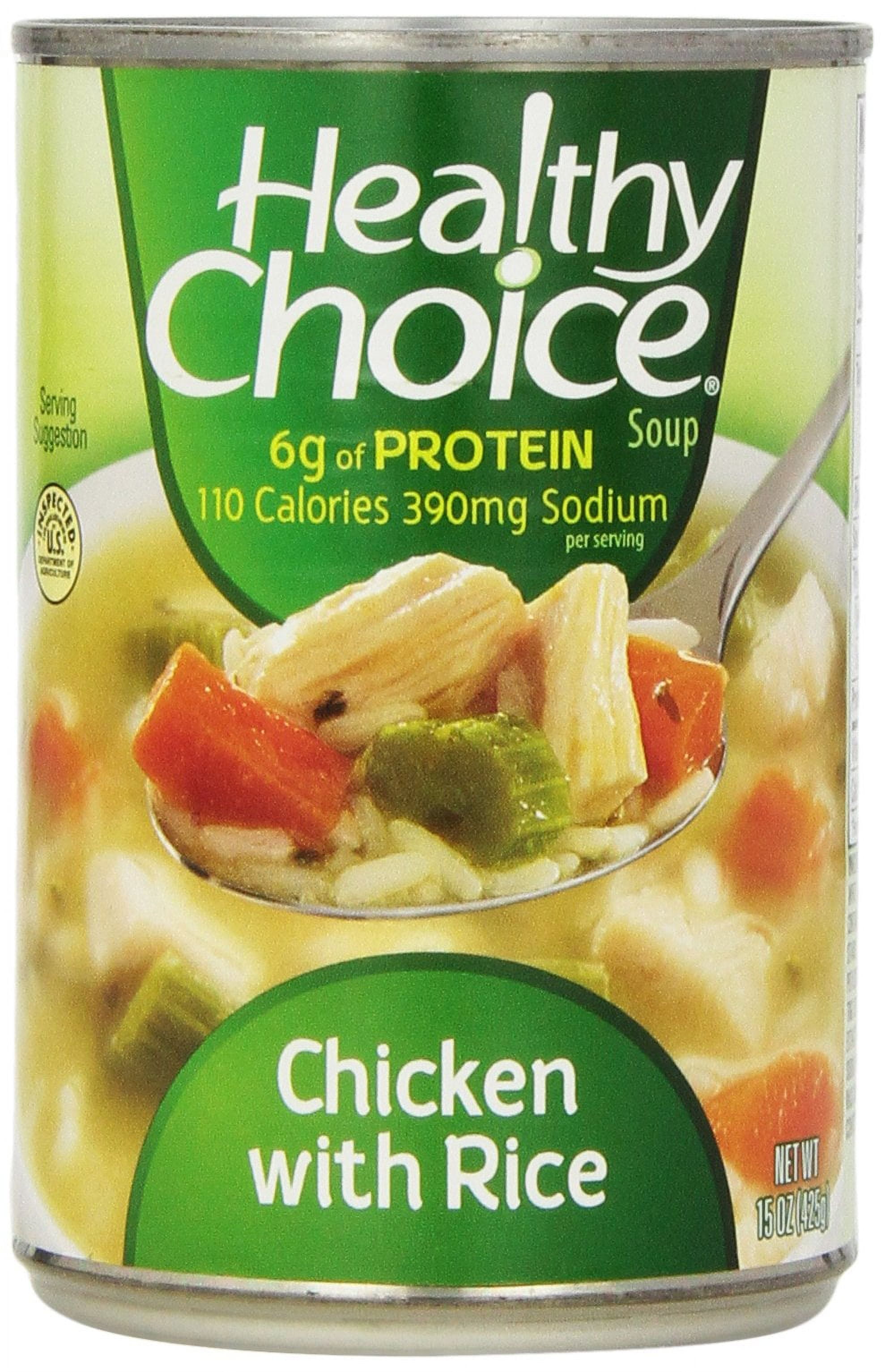 Healthy Choice Soup 5 HP29 Chicken Noodle and 5 Chicken with Rice ...
