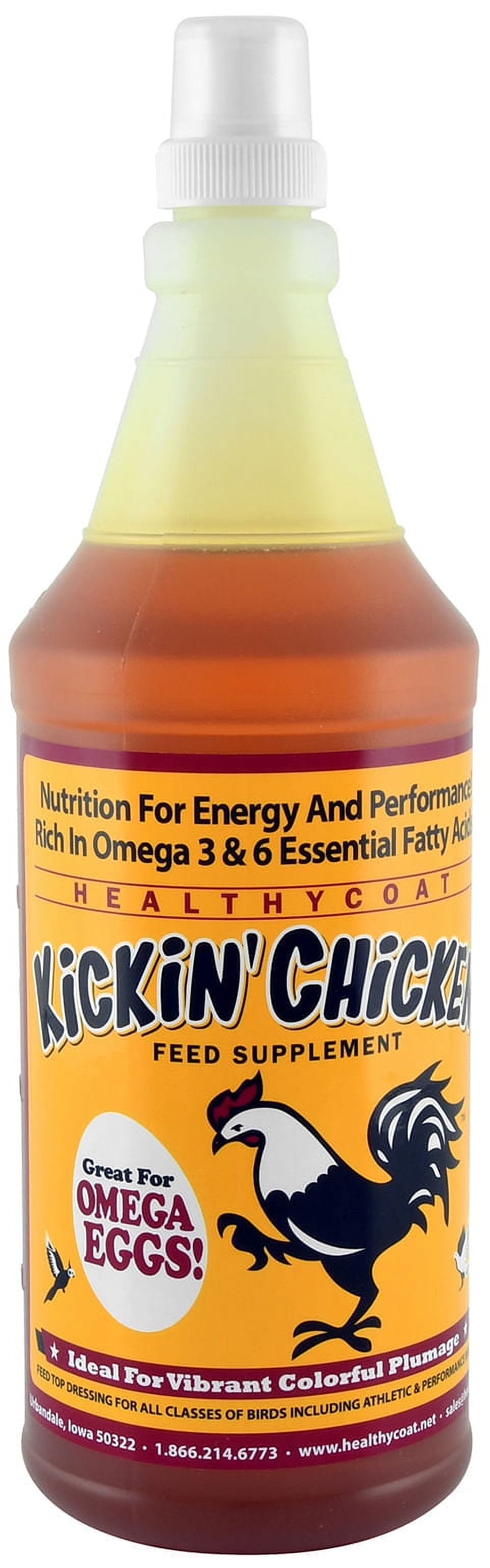 Healthy Coat Kickin Chicken Feed Supplement, Quart, for Better Plumage ...