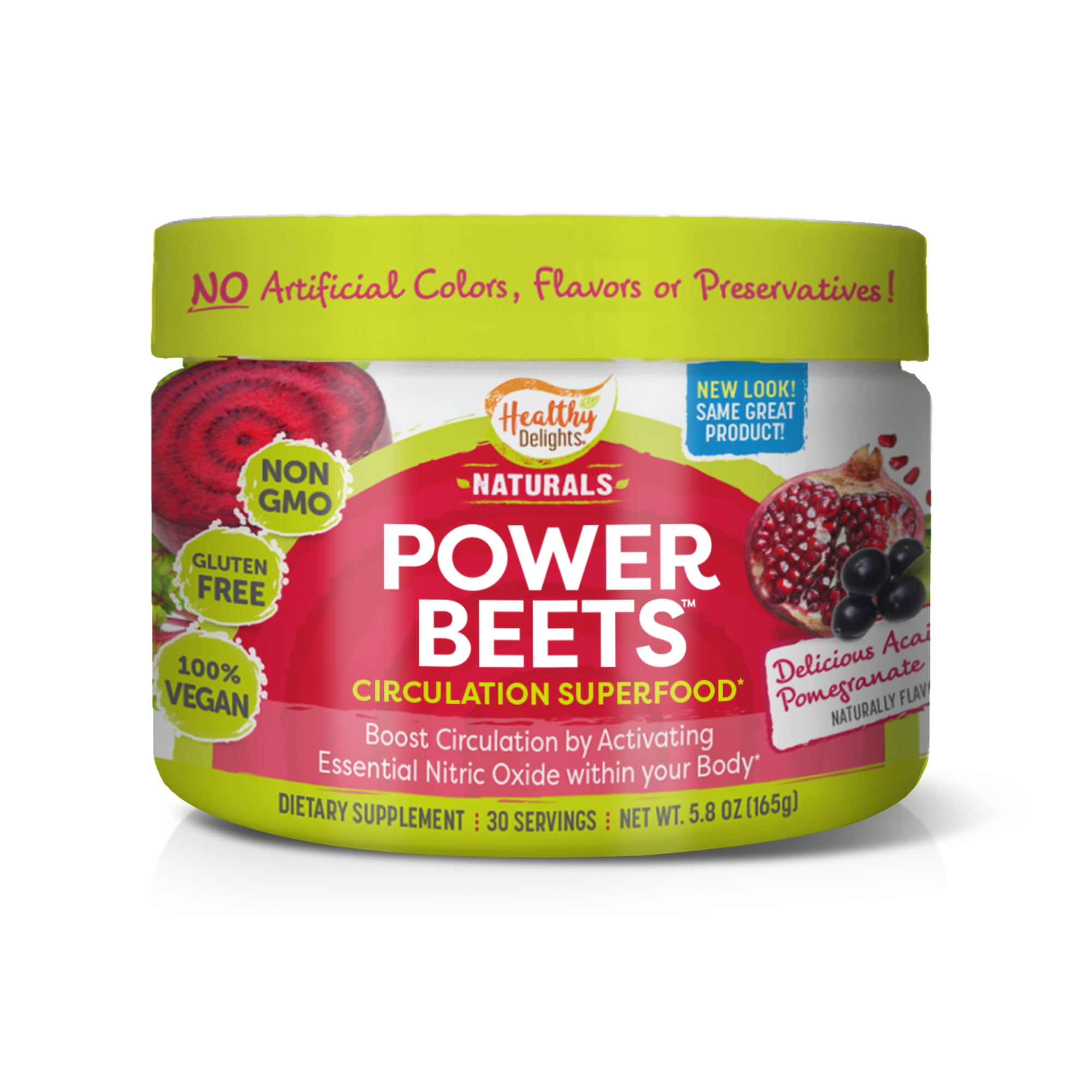 Healthy delights power beets powder, acai pomegranate flavor, 30 ...