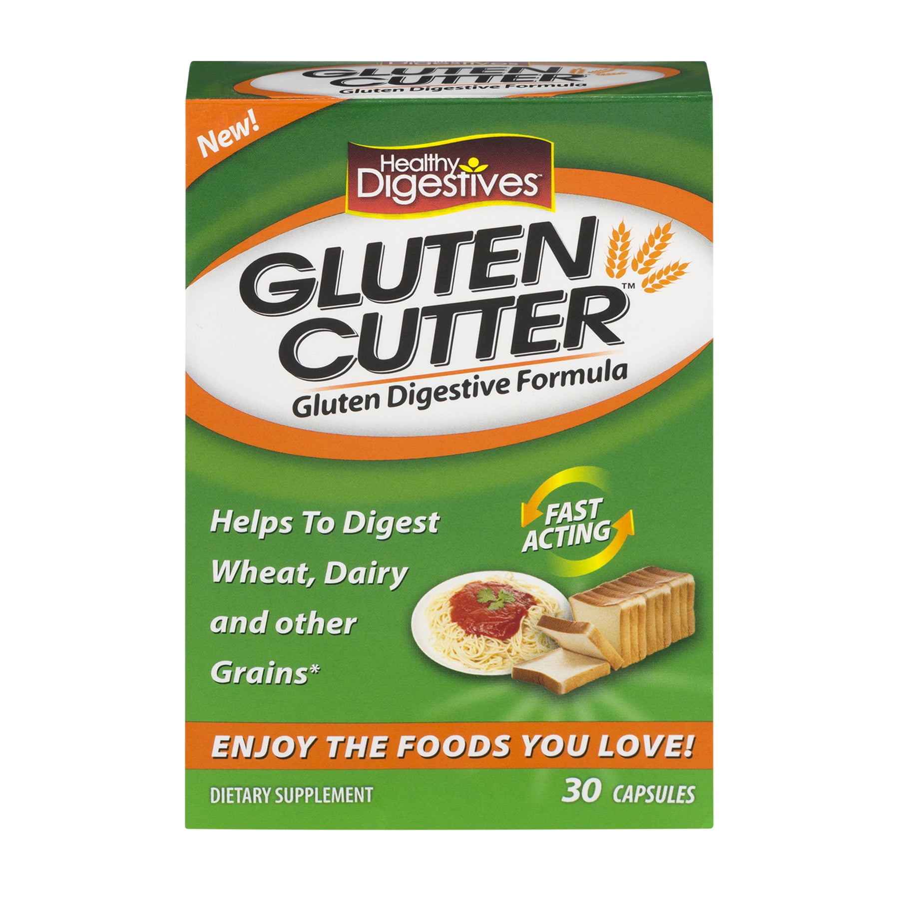 Healthy Digestives Enzyme Pills - Gluten Cutter Dietary Supplement ...