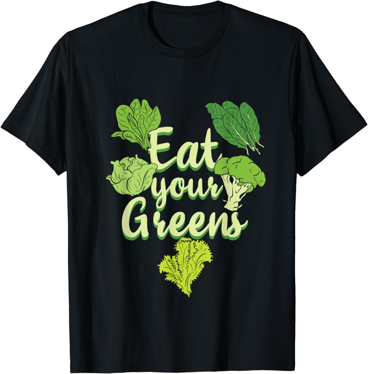 Healthy - Eat your Greens Vegetables - Market T-Shirt - Walmart.com
