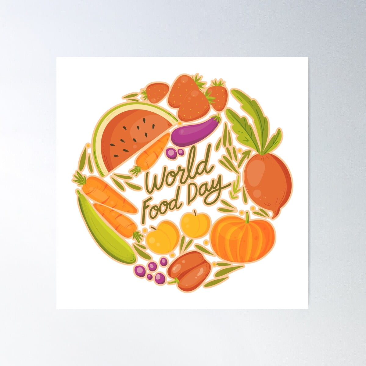 Healthy Eating Equals Life Poster Wall Art, Modern Wall Decor For ...