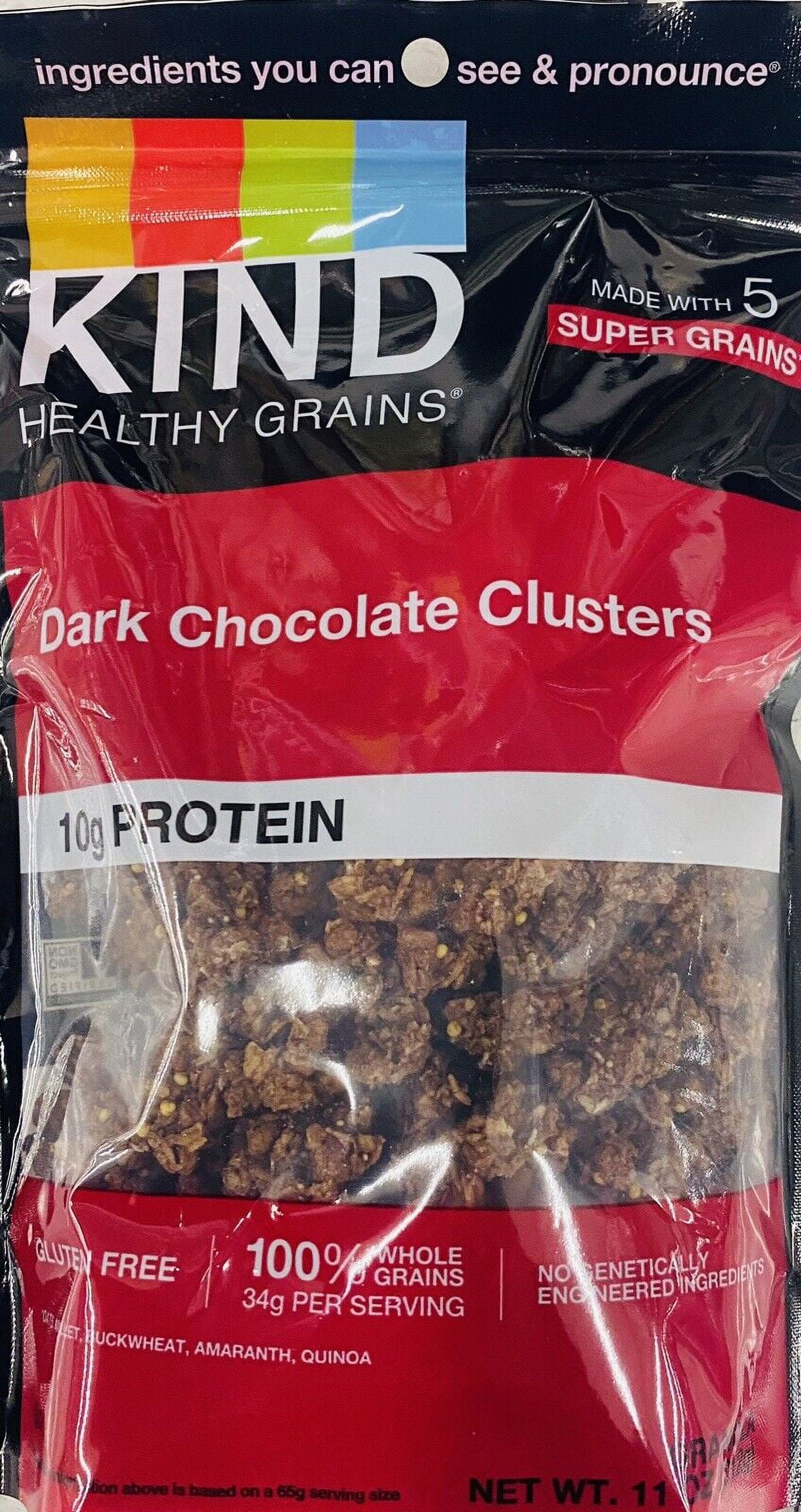 Healthy Grains DARK CHOCOLATE CLUSTERS Granola 11 oz Bag Healthy Snack ...